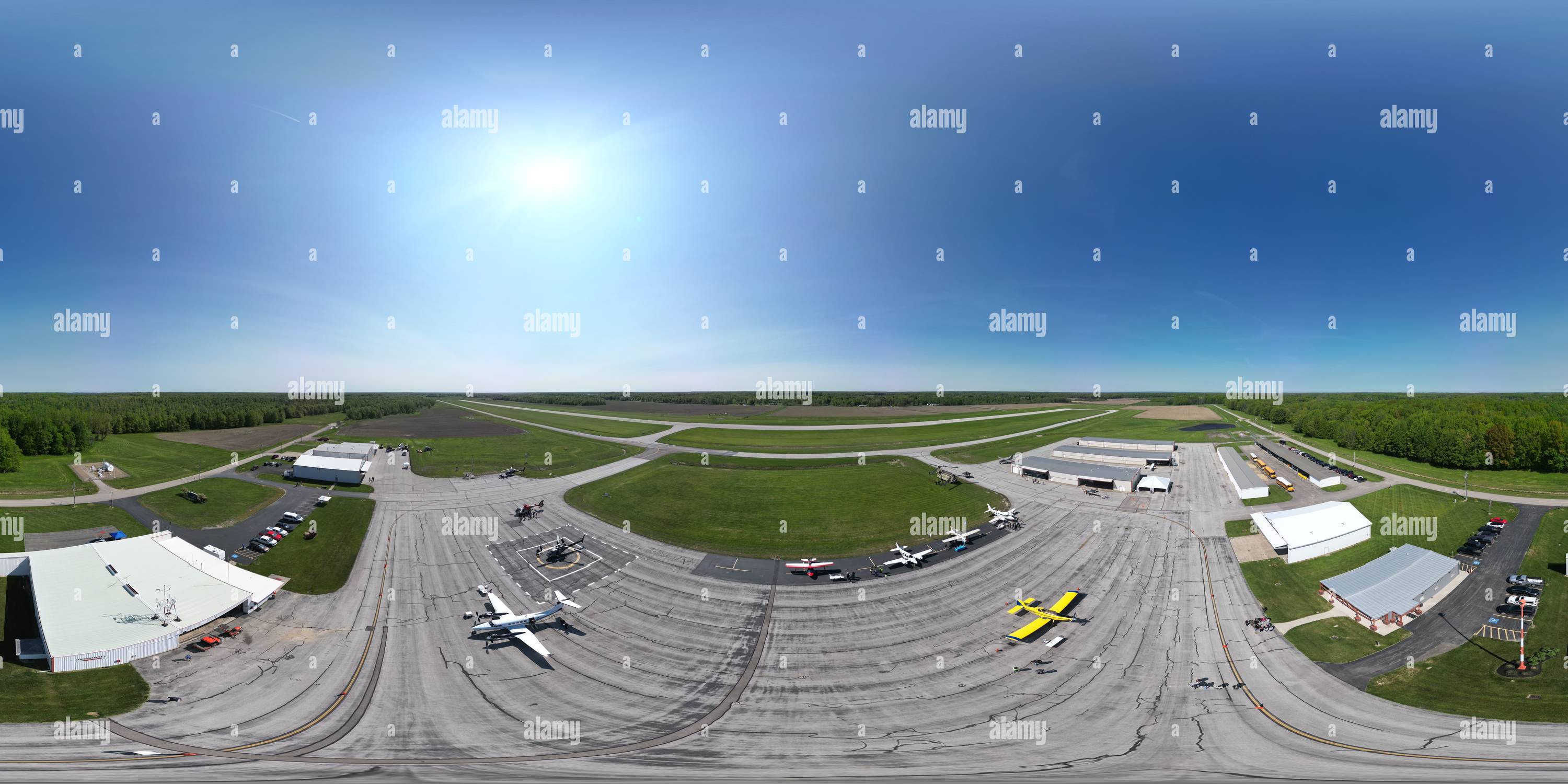 360° view of Aviation Career Day - Alamy