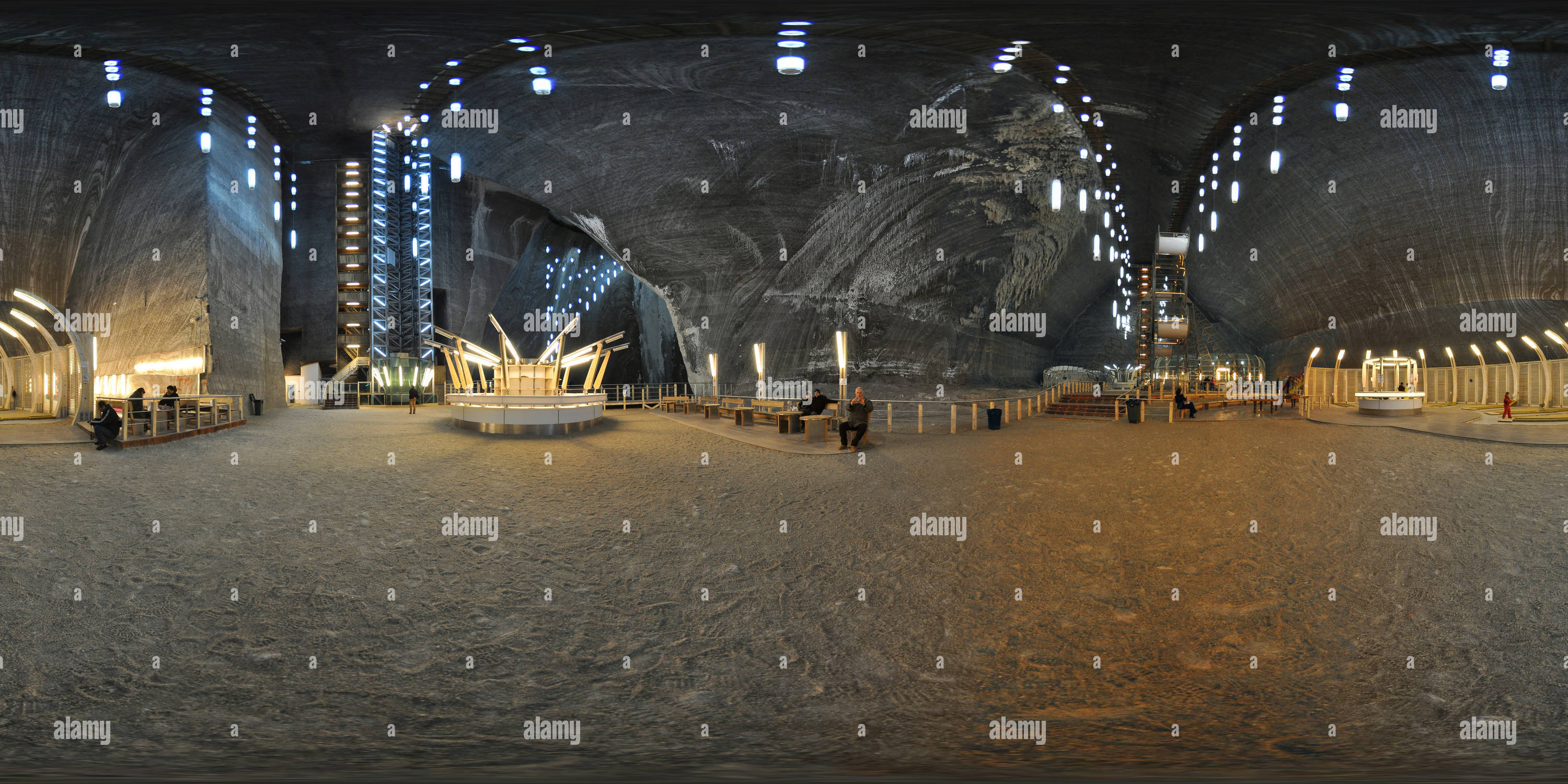360° view of Salina Turda, Saltmine 1 - Alamy