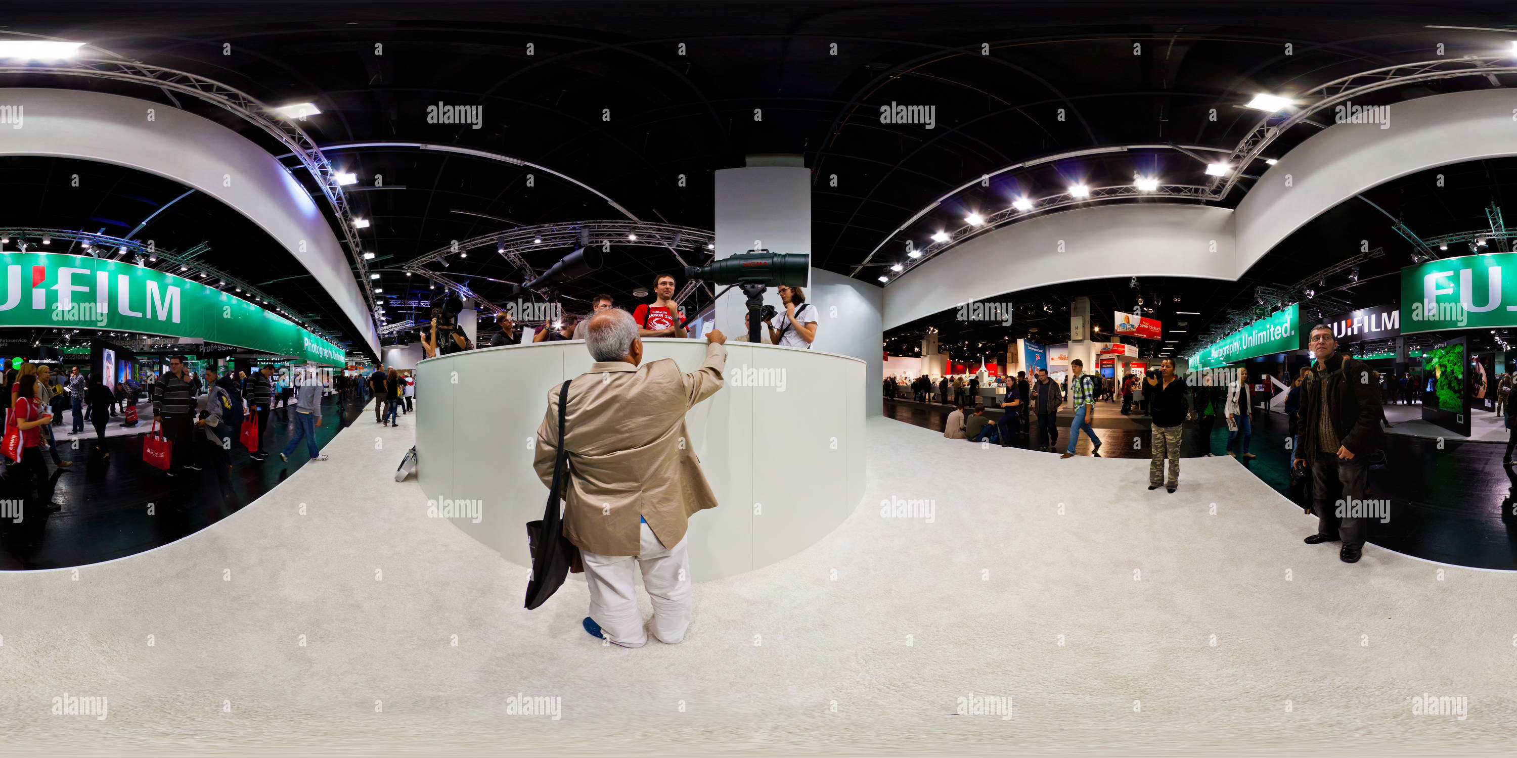 360° view of Photokina 2012 - Sigma stand - Alamy