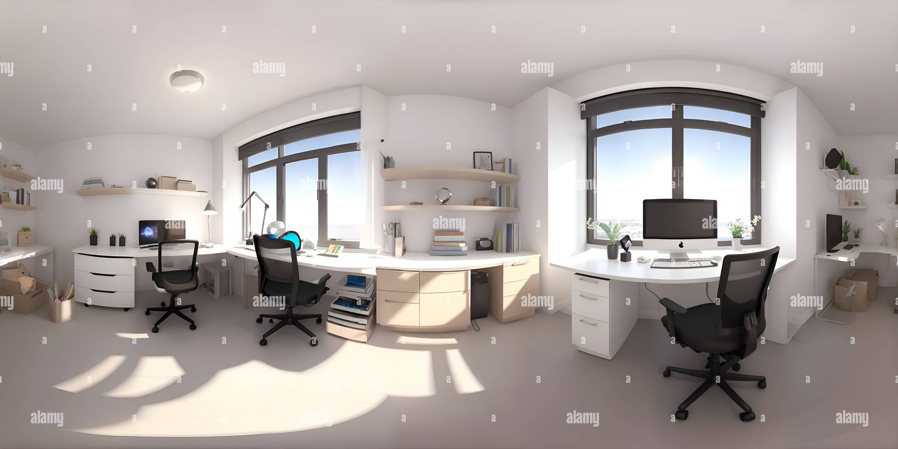 360° view of Indoor Wall Interior design Furniture Floor Ceiling ...