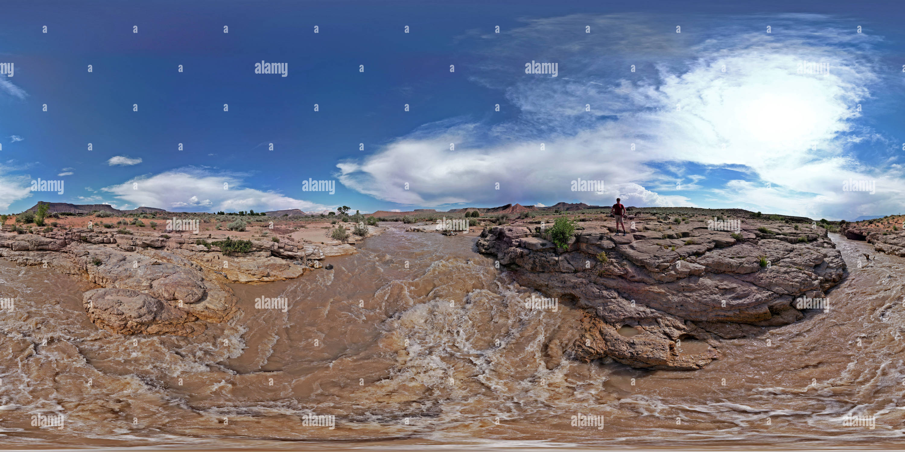 360° view of Virgin River Falls - Alamy