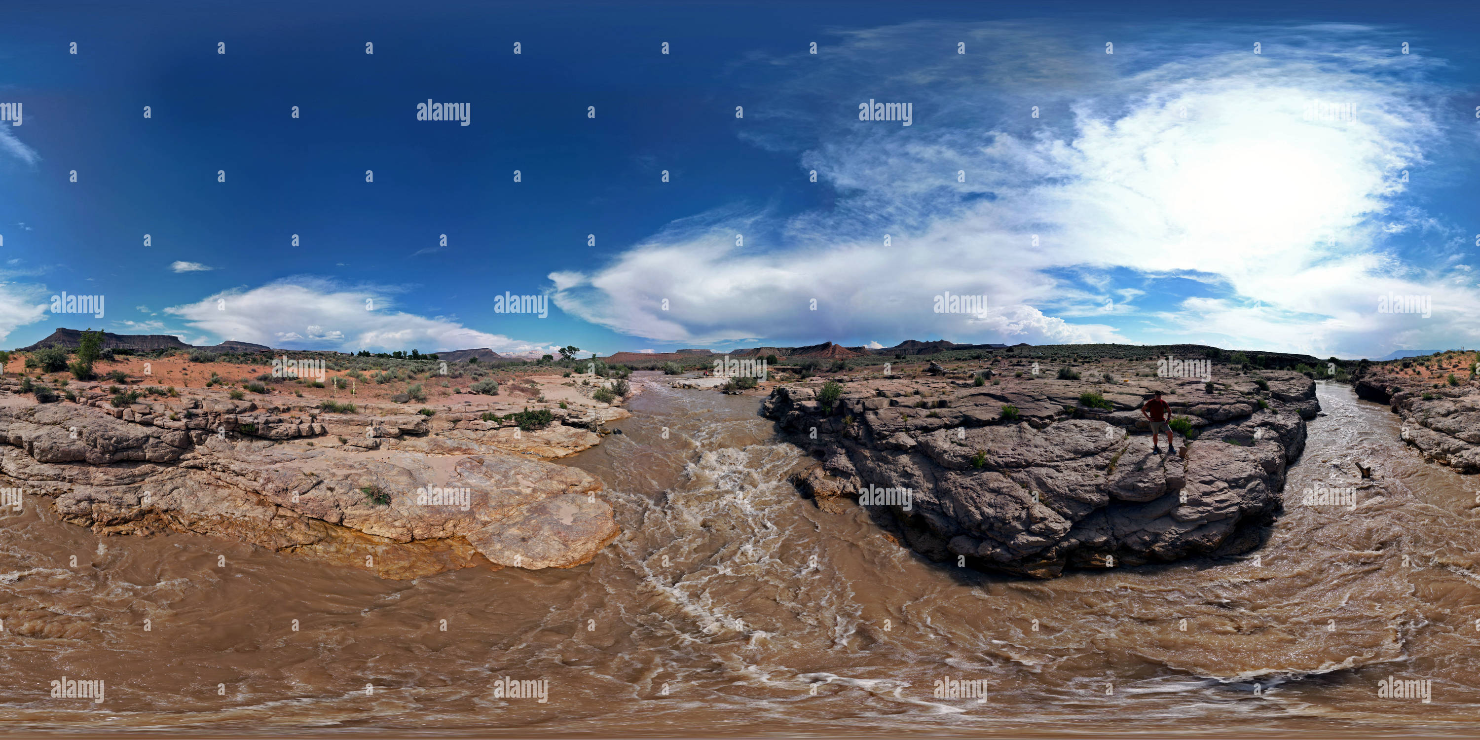 360° view of Virgin River Falls - Alamy
