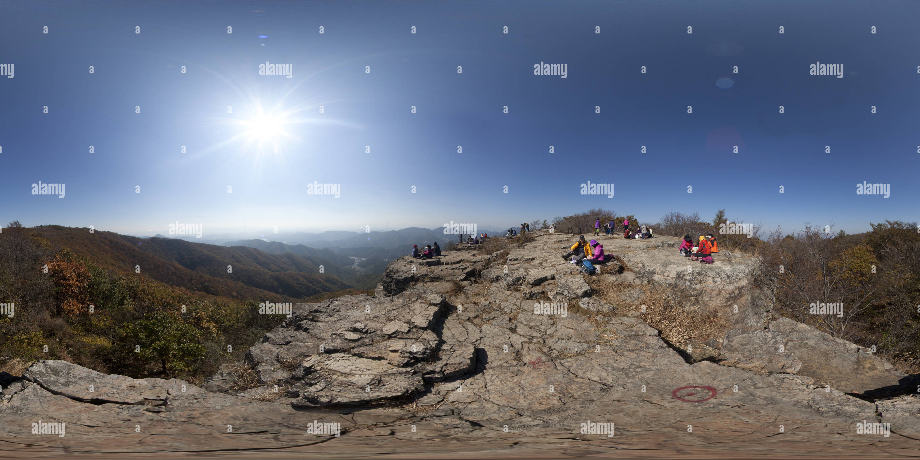 360° view of Gasan Rock, Gyeongbuk - Alamy