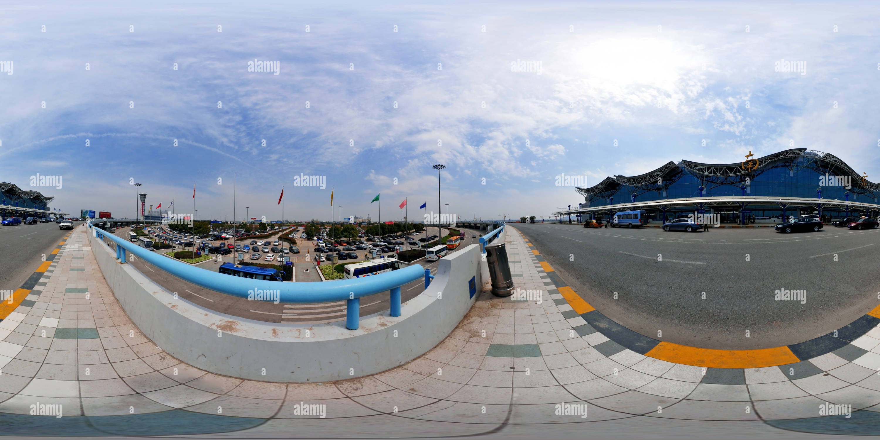 360° view of Nanjing Lukou International Airport 禄口机场 (025 - Alamy