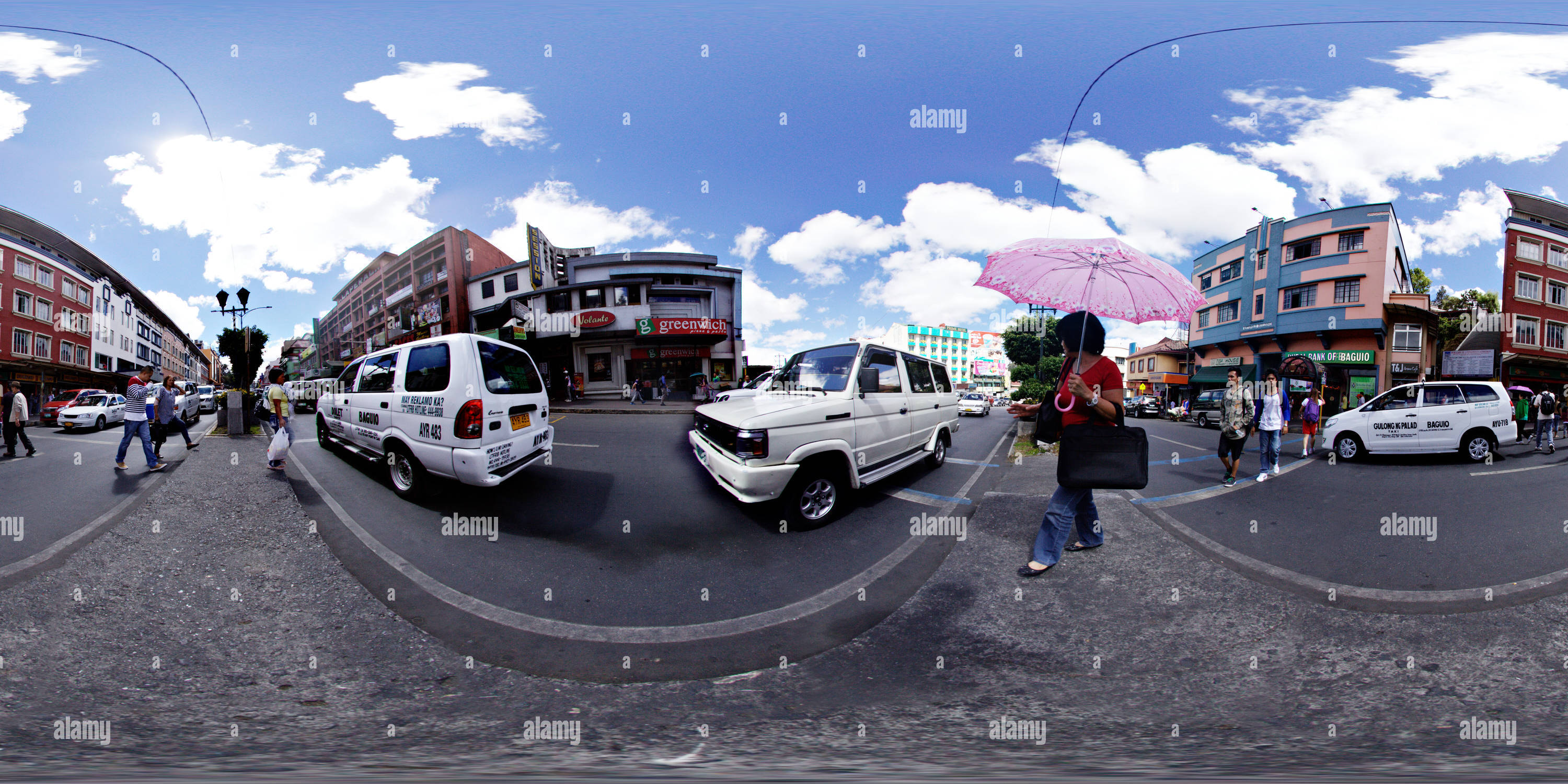 360° view of Session Rd., Baguio City - Alamy
