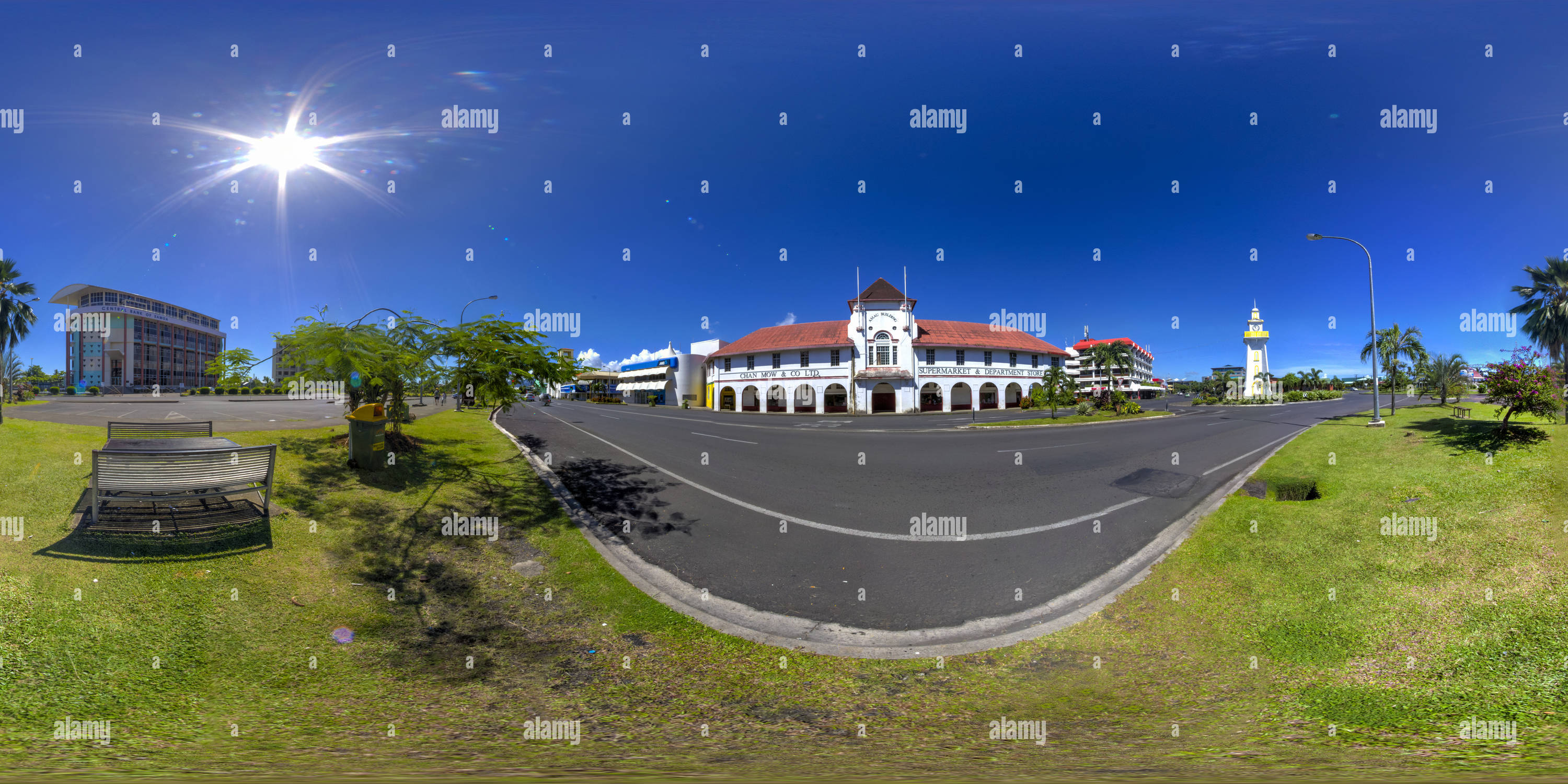 360° view of Amau building in downtown Apia, Samoa - Alamy