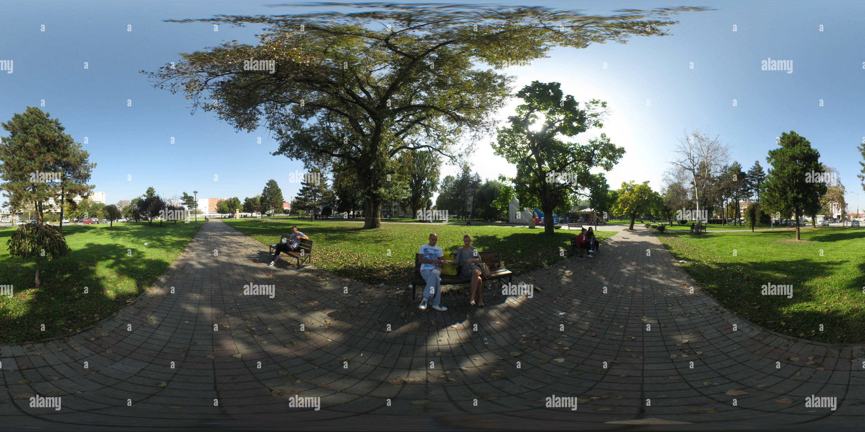 360° view of Cacak - Small Park Near the Bus Station - Alamy