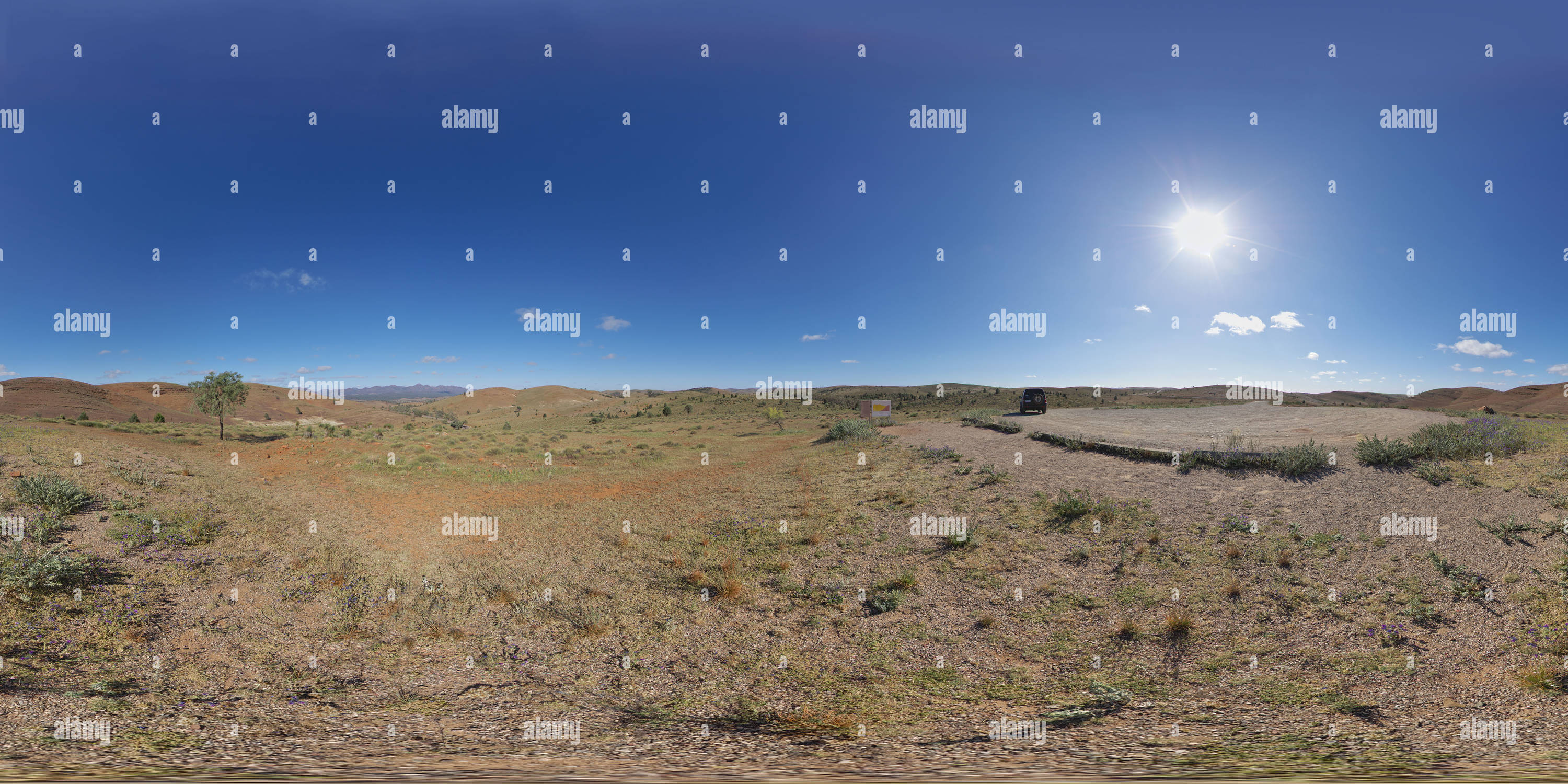 360° view of Flinders Ranges from Hucks Lookout - Alamy