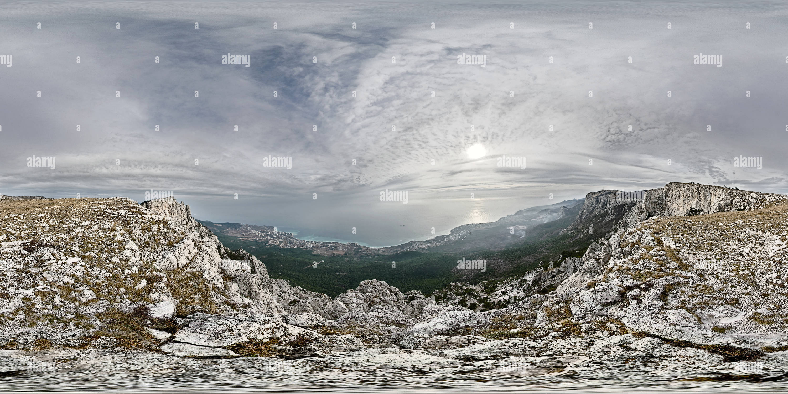 360° view of Over the Alupka - Alamy