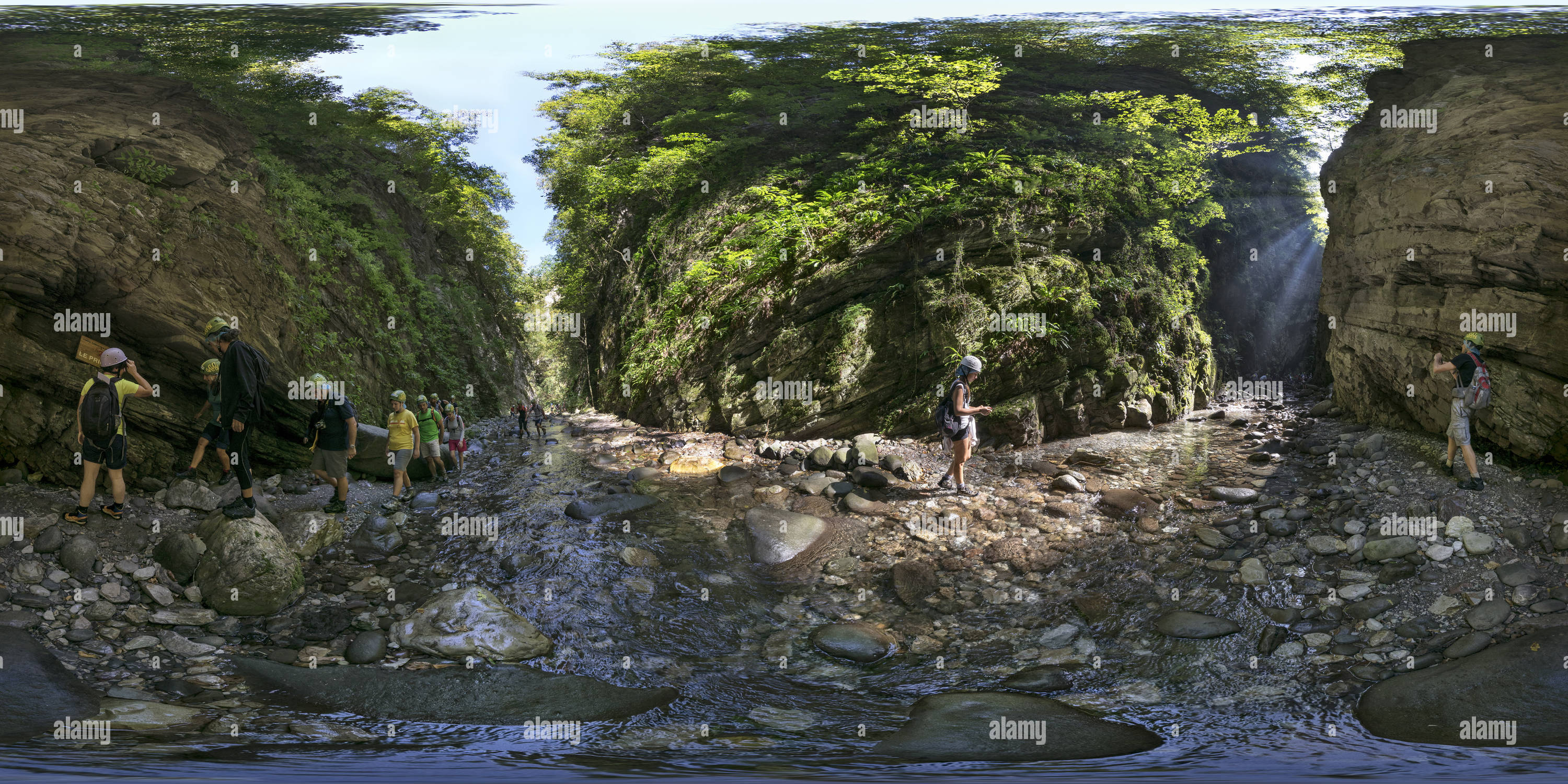 360° view of Orrido di Botri - Alamy