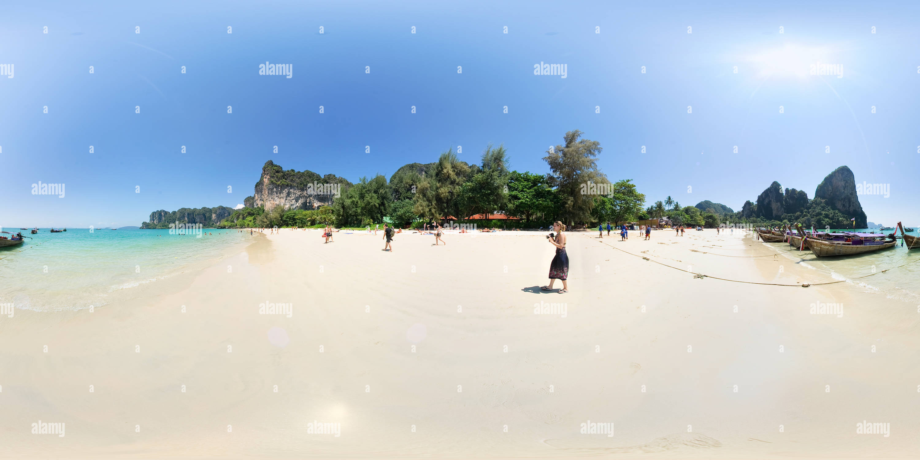 360° view of Railey Beach Thailand - Alamy