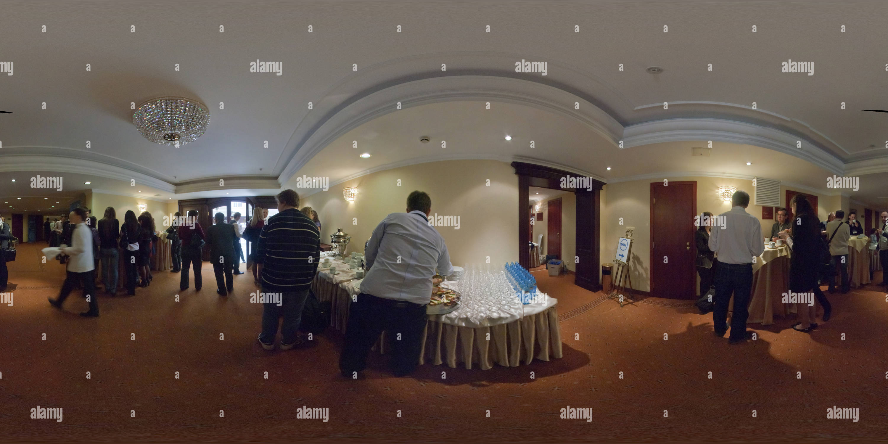 360° view of Cocktail reception at the Eco-Conference - Alamy