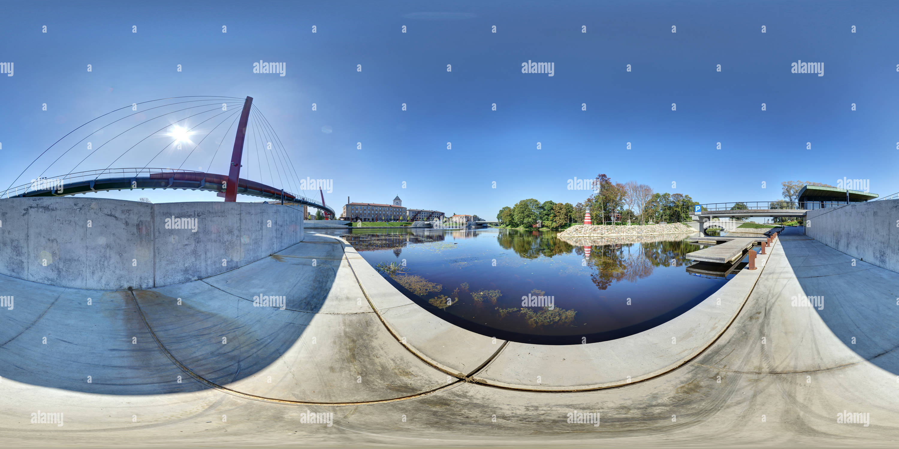 360° view of Jelgava view from Pasta island (Pasta sala - Alamy