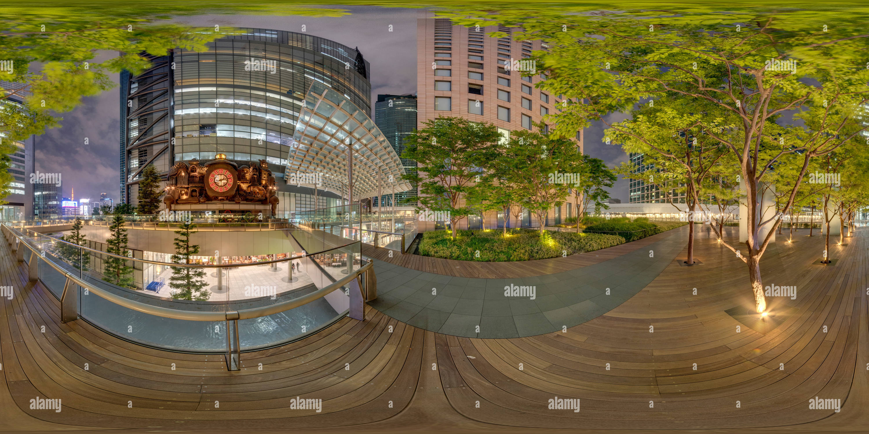 360° view of Hayao Miyazaki's Nippon Television big clock - Alamy