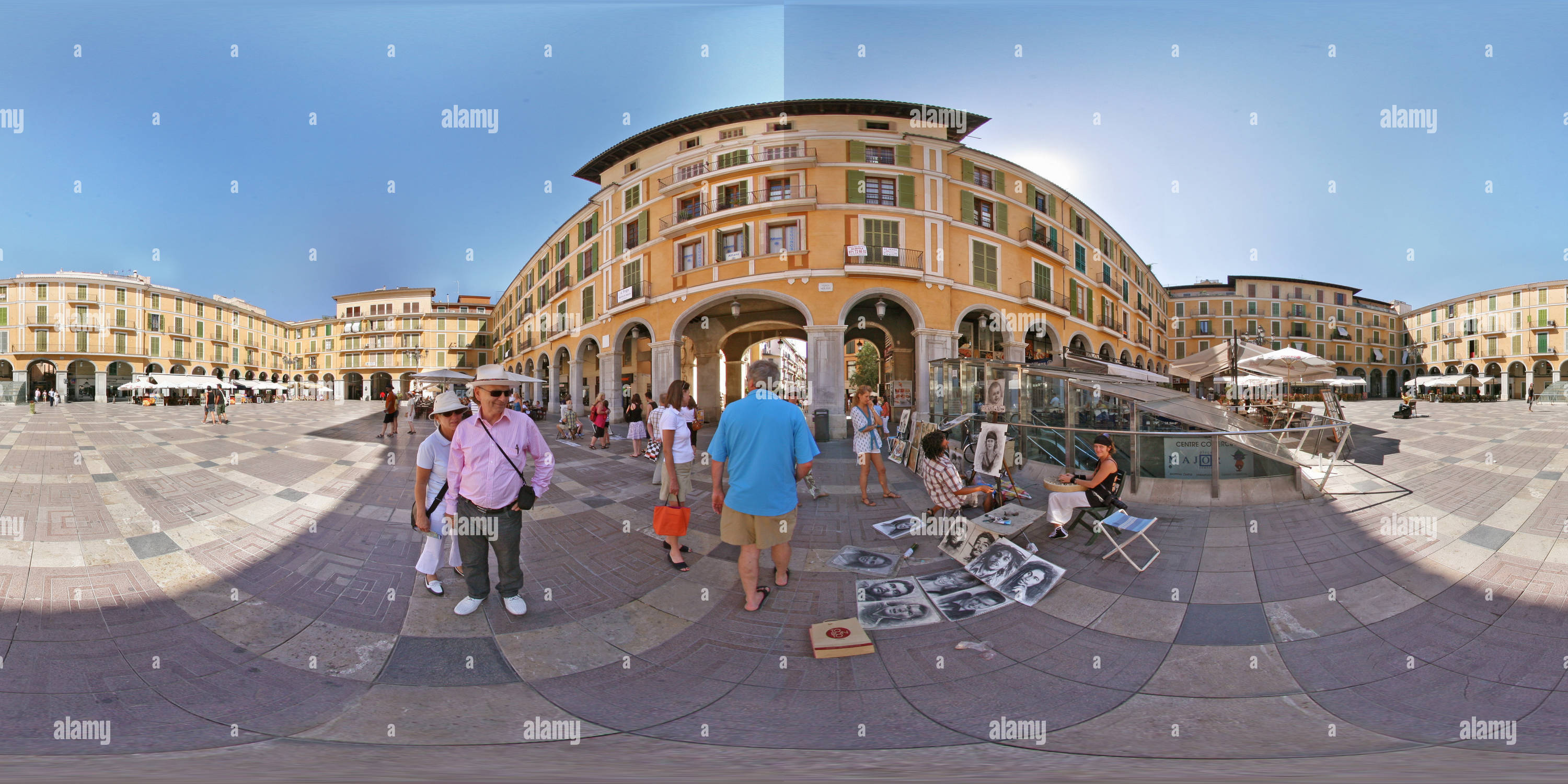 360° view of Plaza Major - Palma de Mallorca Downtown - Alamy