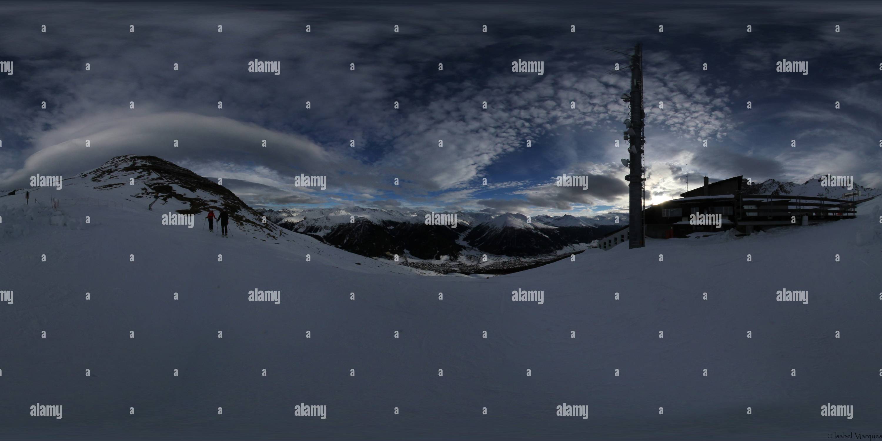 360° view of Davos View from Höhenweg 2219 m - Alamy