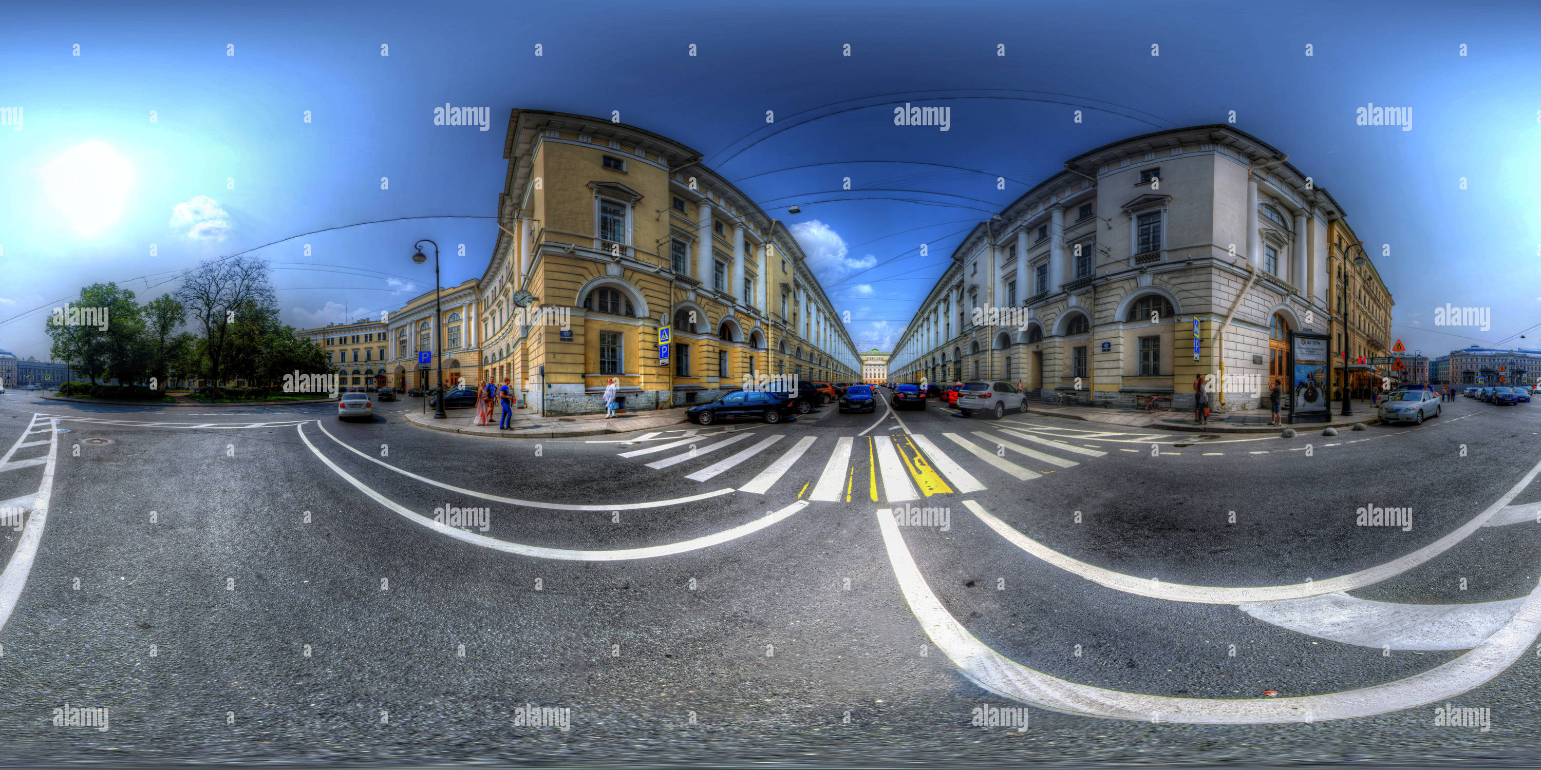 360° view of Russia, Sankt-Petersburg, Lomonosov square - Alamy