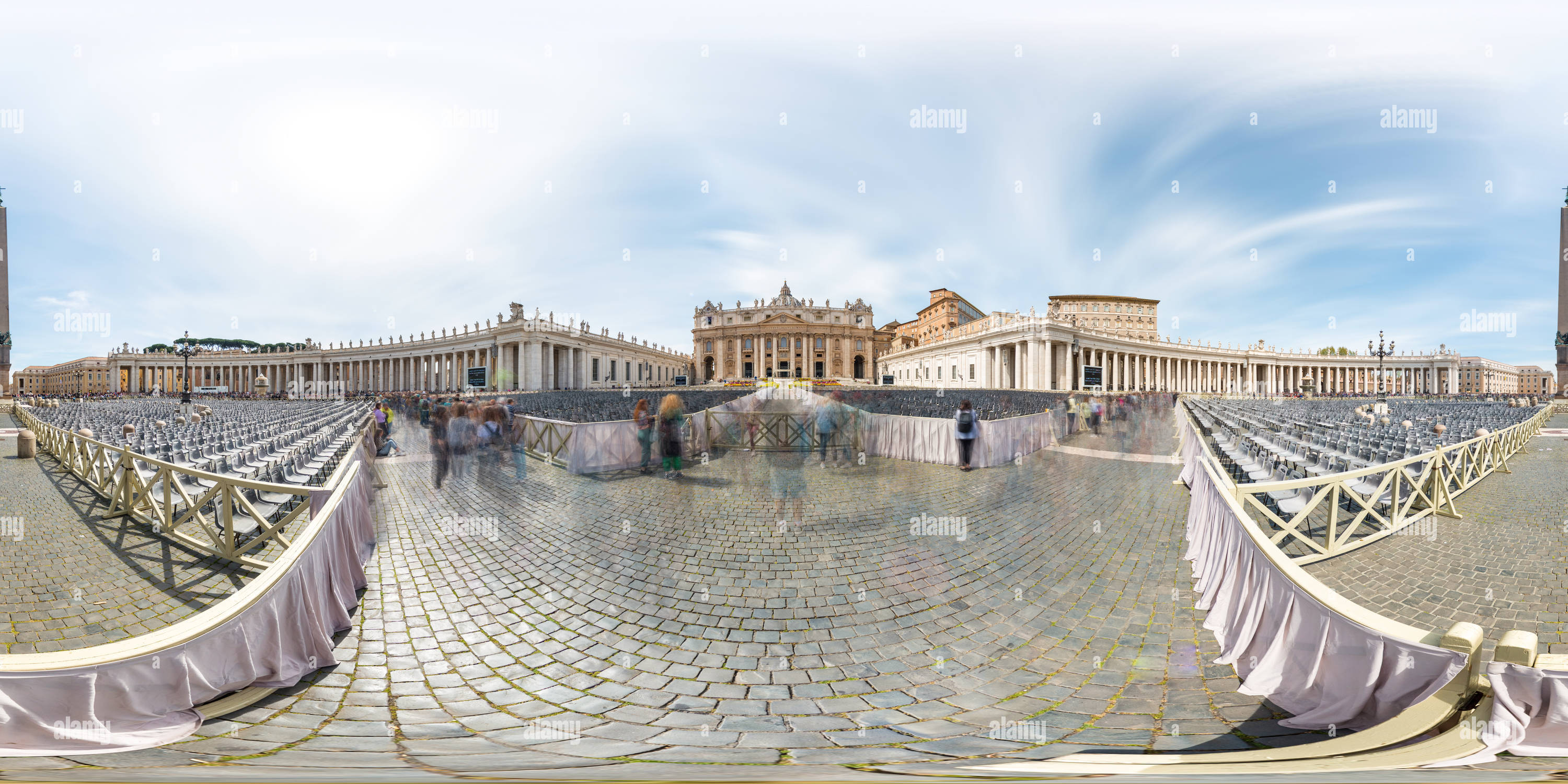 360° view of Piazza San Pietro, Vatican City, Rome - Alamy