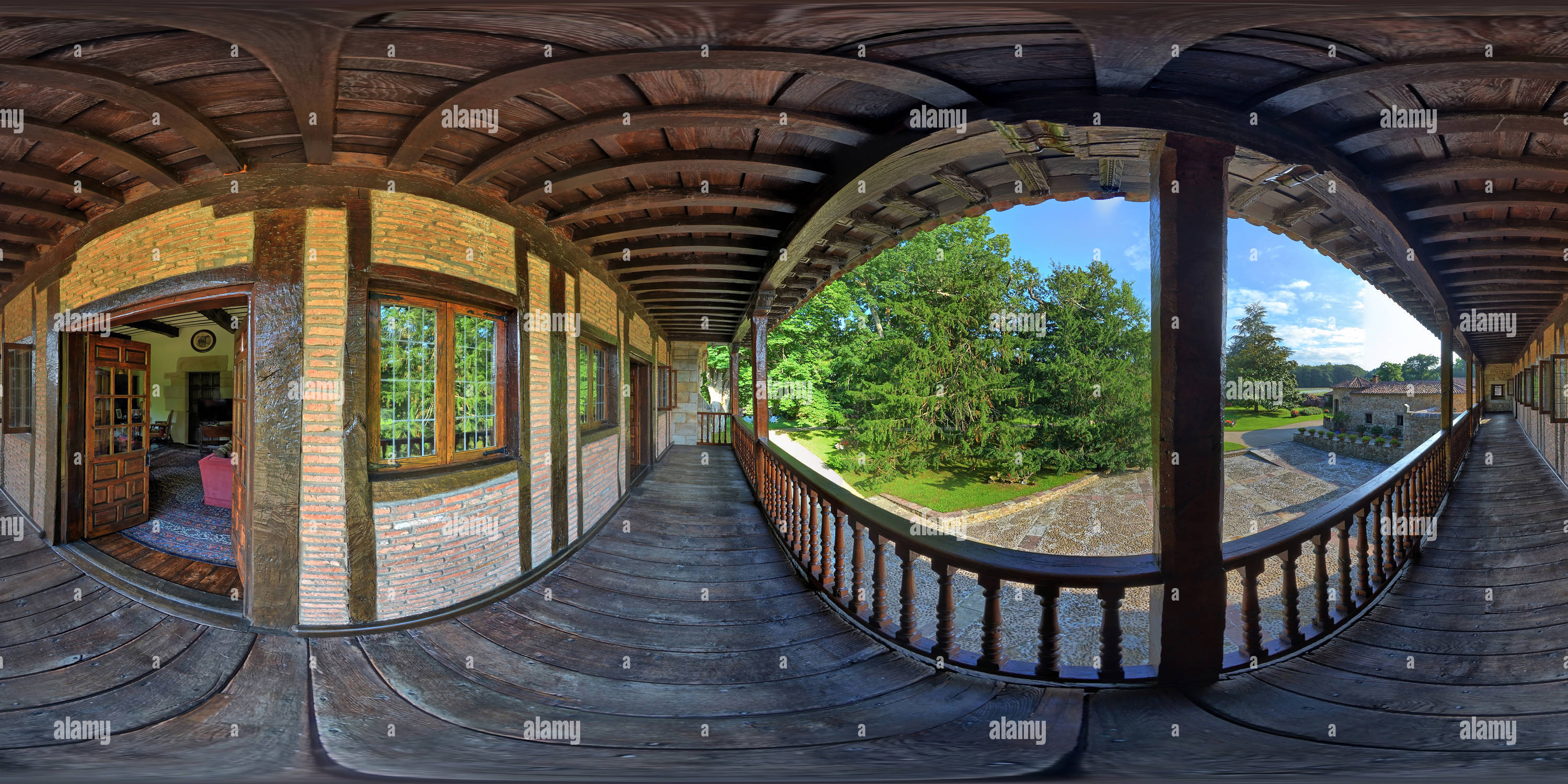 360° view of Living Room Balcony, Cantabria, Spain - Alamy