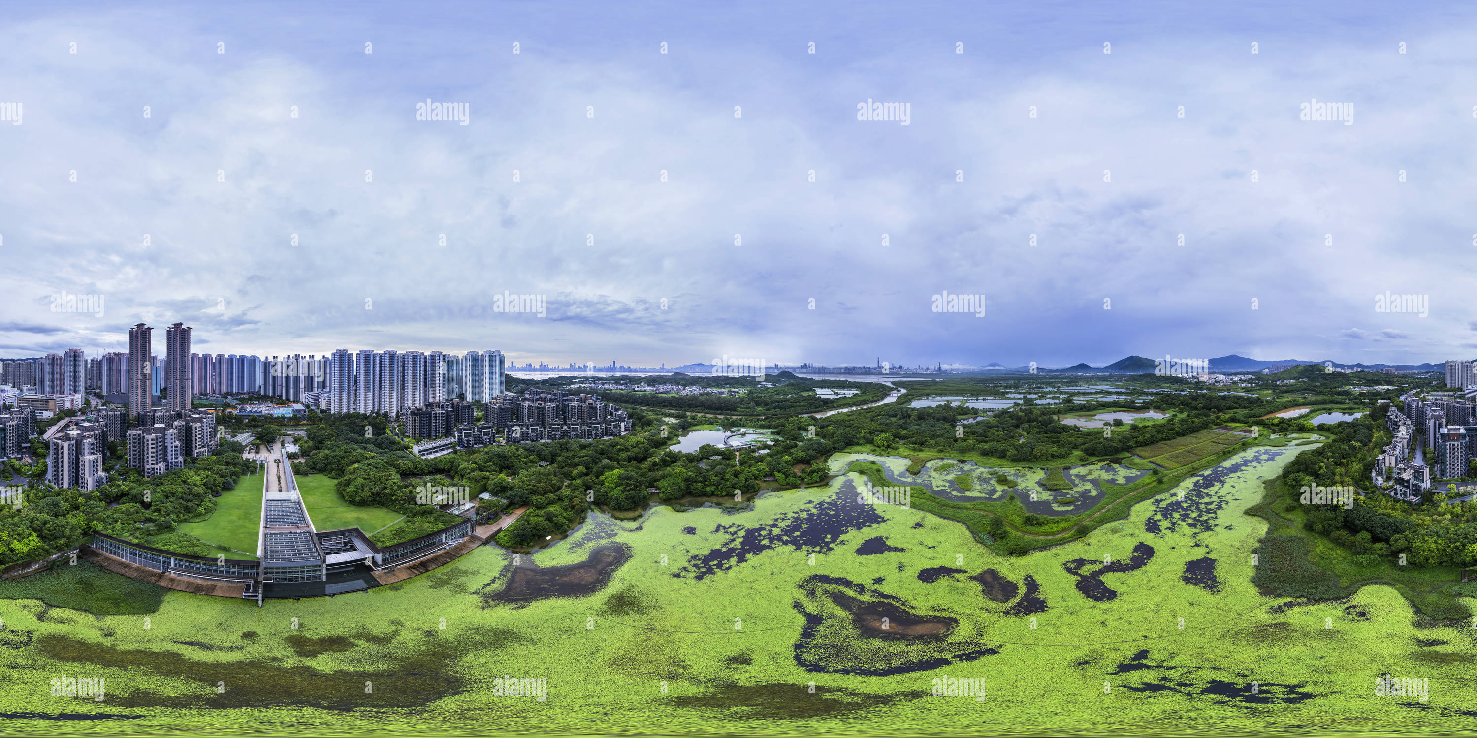 360° view of Hong Kong Wetland Park(香港濕地公園), Tin Shui Wai, HK - Alamy