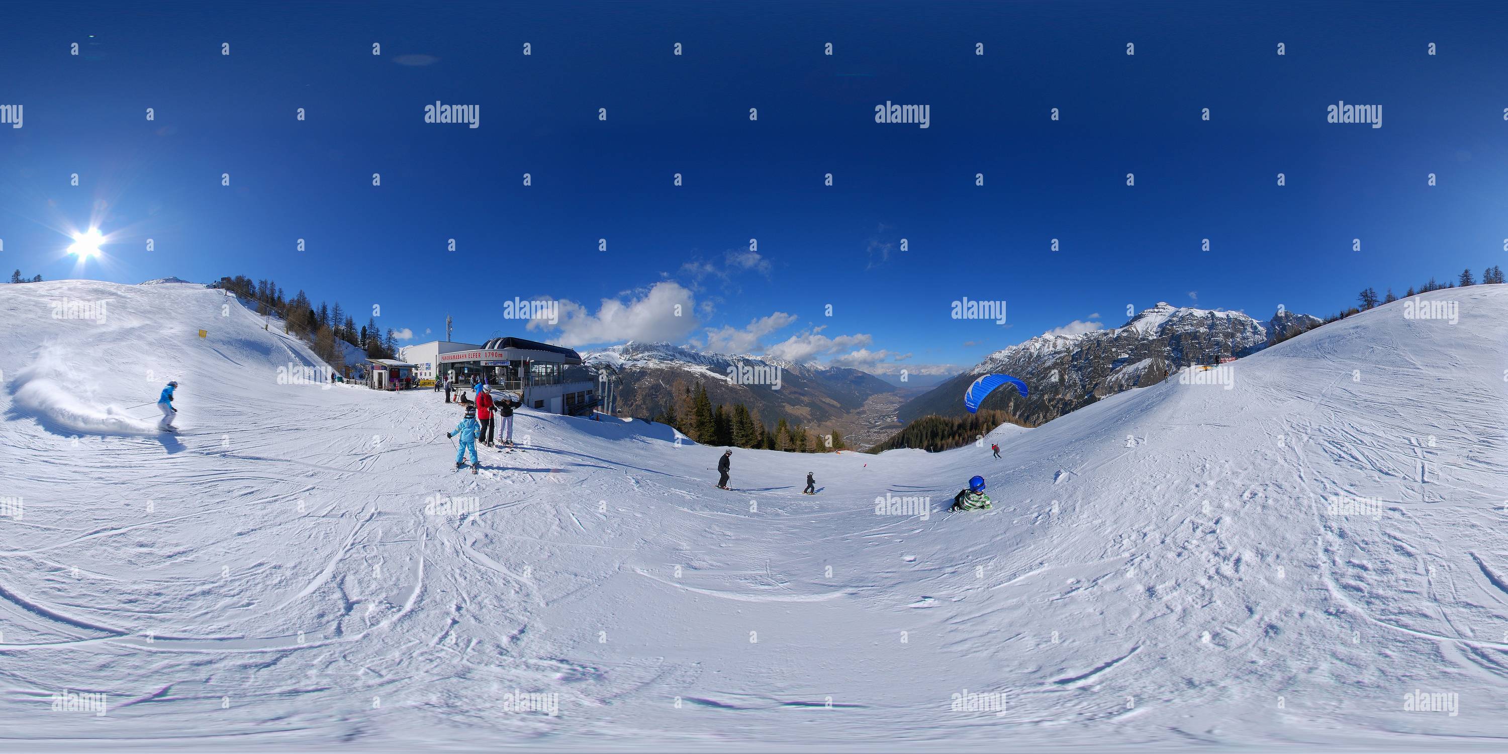 360° view of Panoramabahn Elfer, Neustift, StubaiTal - Alamy