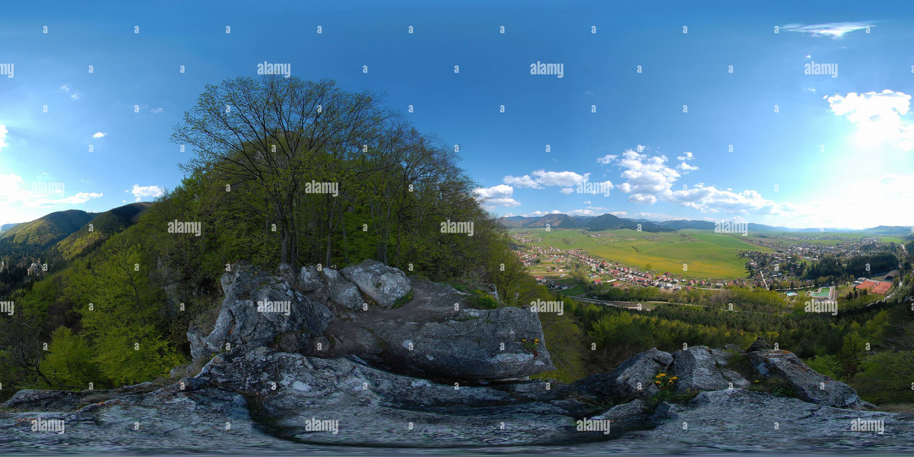 360° view of Rajecké Teplice - Skalky - Alamy