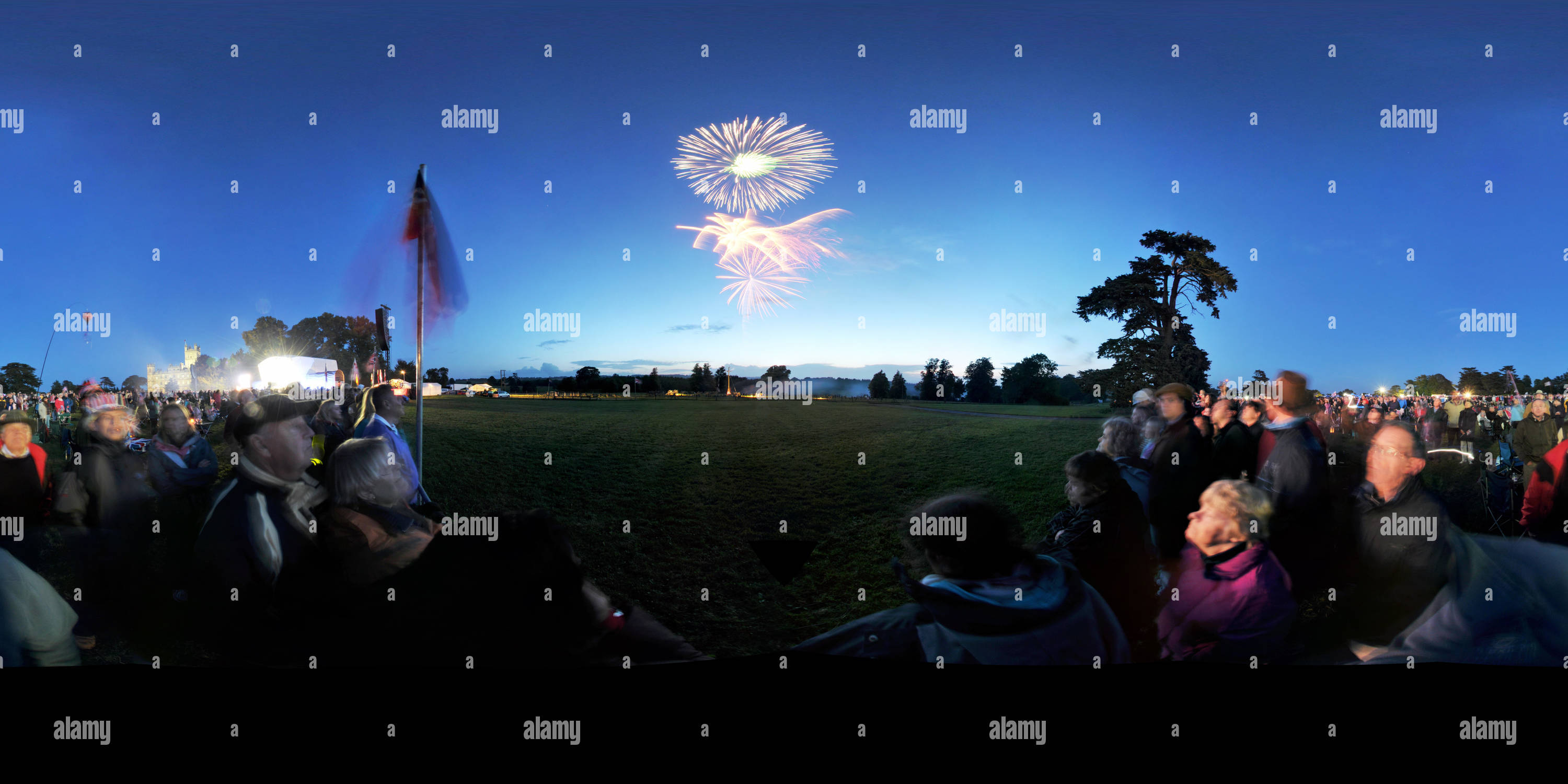 360° view of Highclere Castle Battle Proms - Finale - Alamy