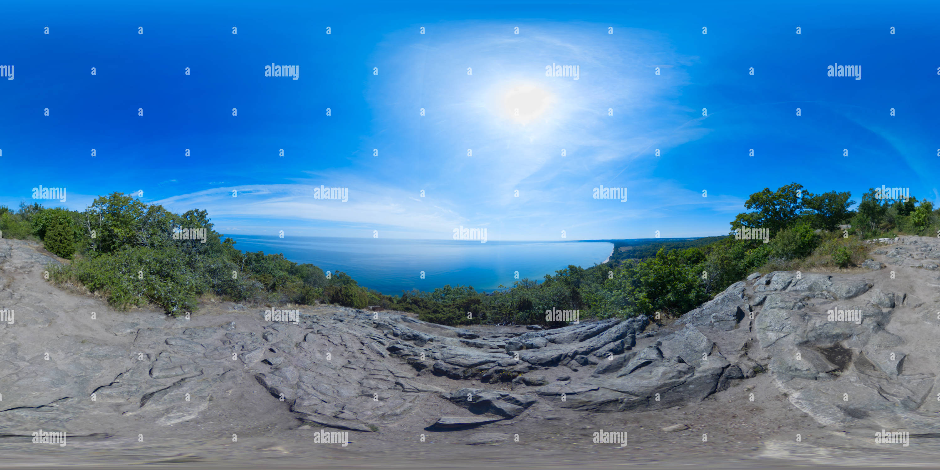 360° view of Stenshuvuds nationalpark viewpoint - Alamy