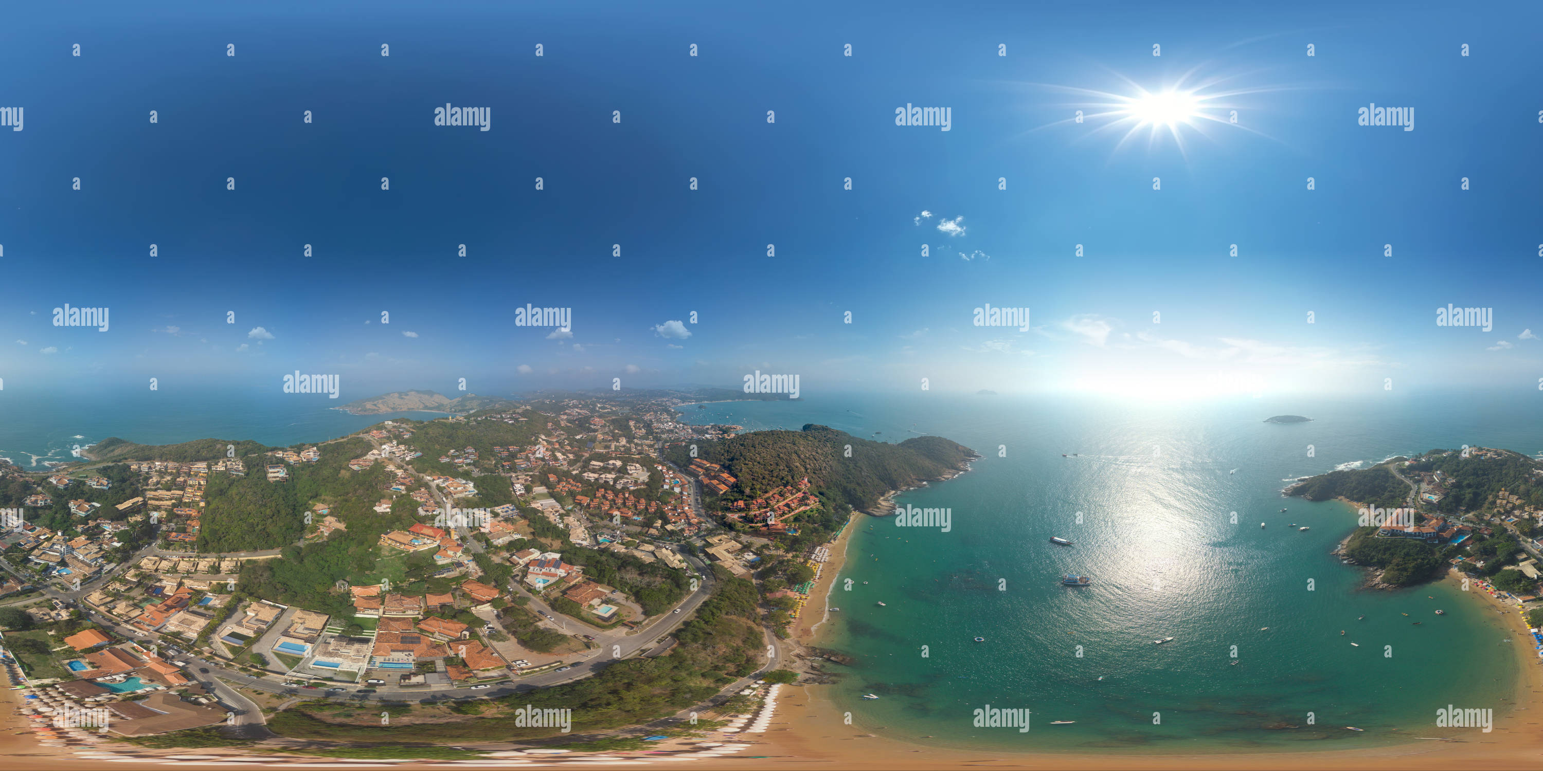 360° view of Buzios, Praia João Fernandes, Brazil - Alamy