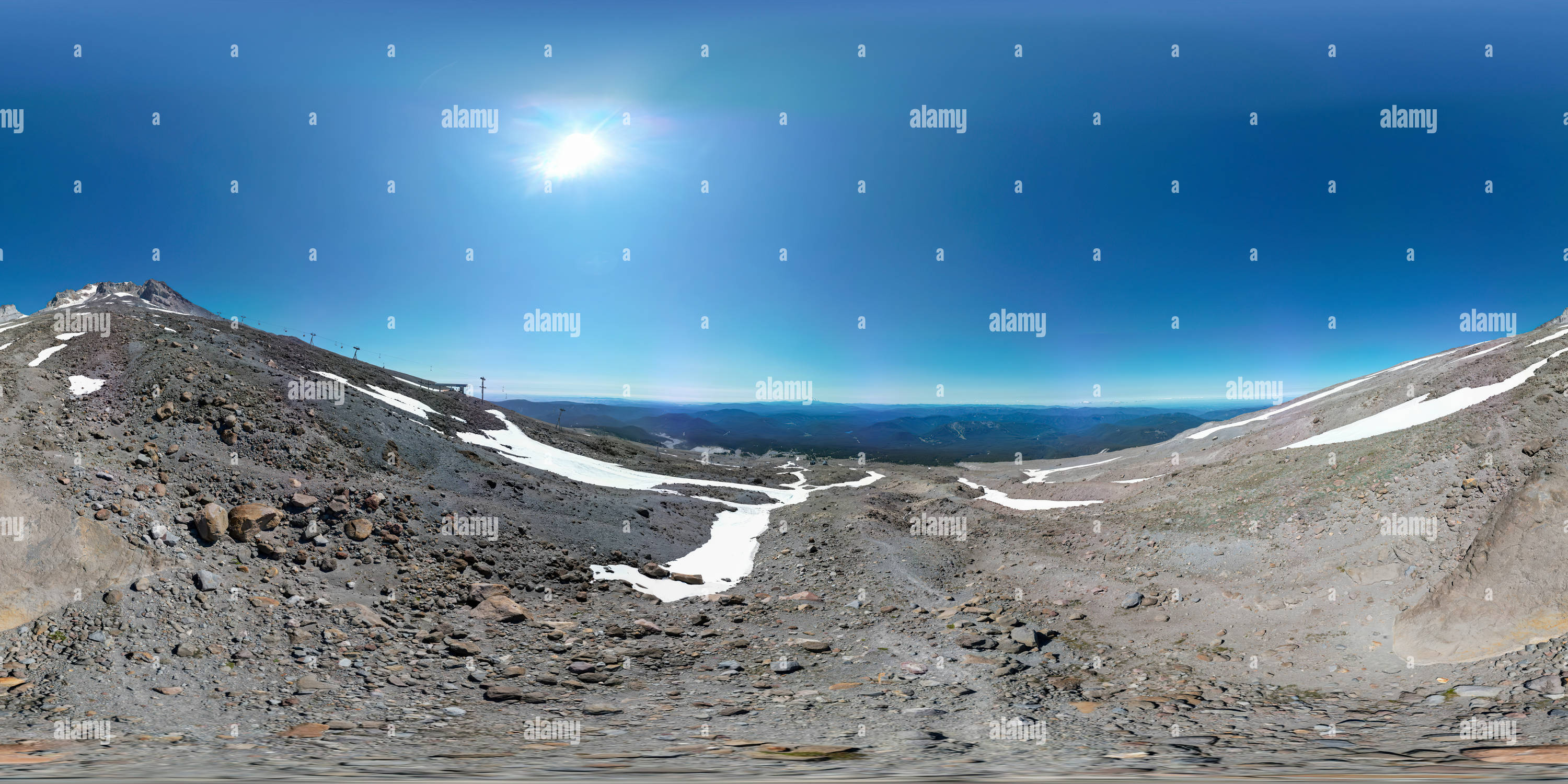 360° view of Mt. Hood , Oregon South side above Silcox Hut July27 2023 ...