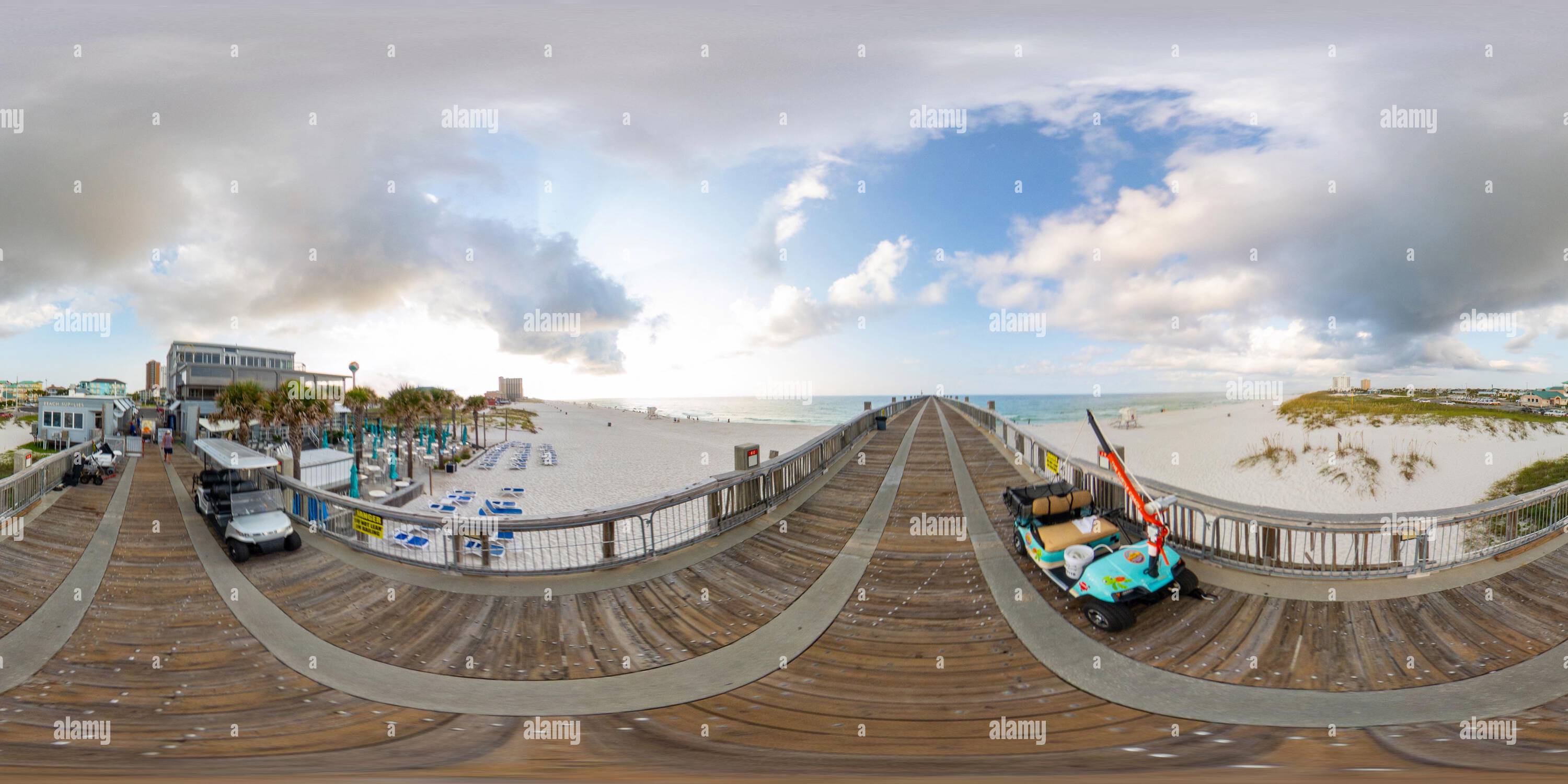 360° view of Pensacola Beach, FL, USA - July 21, 2023: 360 ...