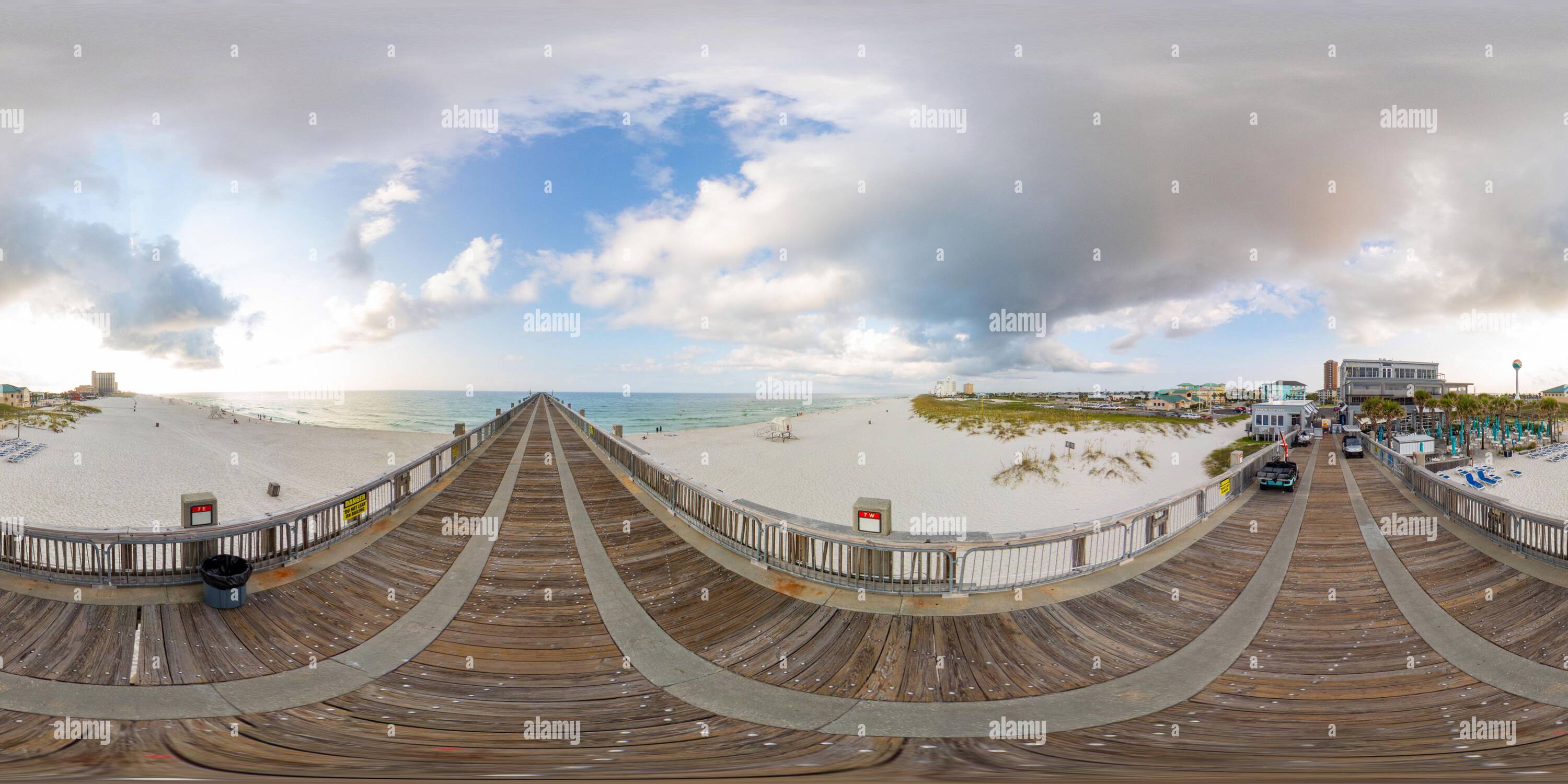 360° view of Pensacola Beach, FL, USA - July 21, 2023: 360 ...