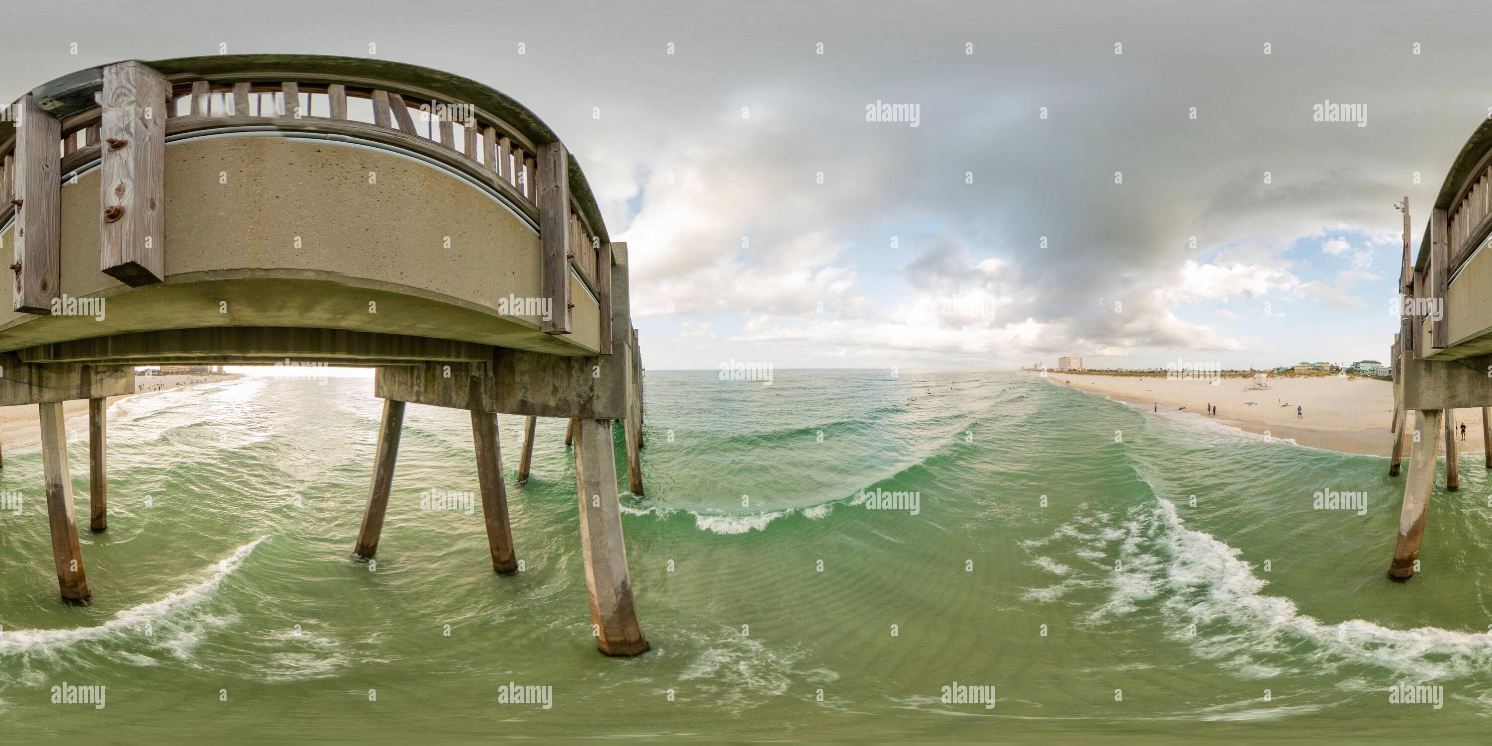 360° view of Pensacola Beach, FL, USA - July 21, 2023: 360 ...