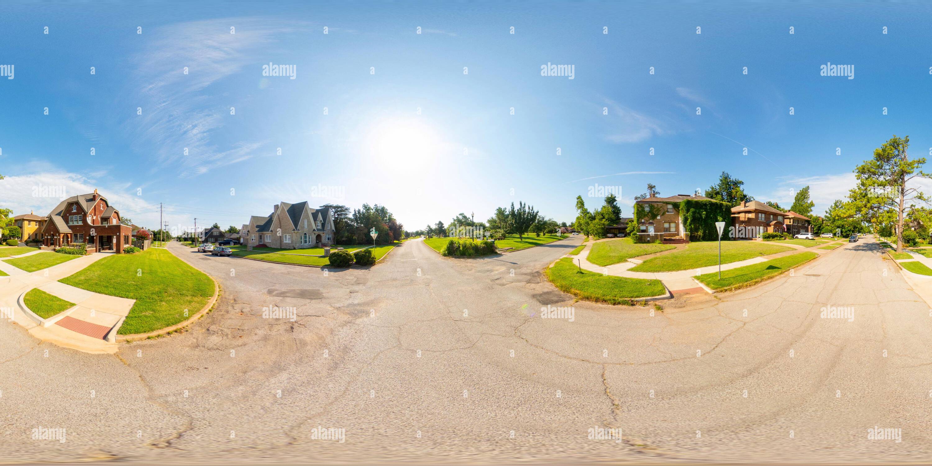 360° view of 360 equirectangular photo upscale single family homes in ...