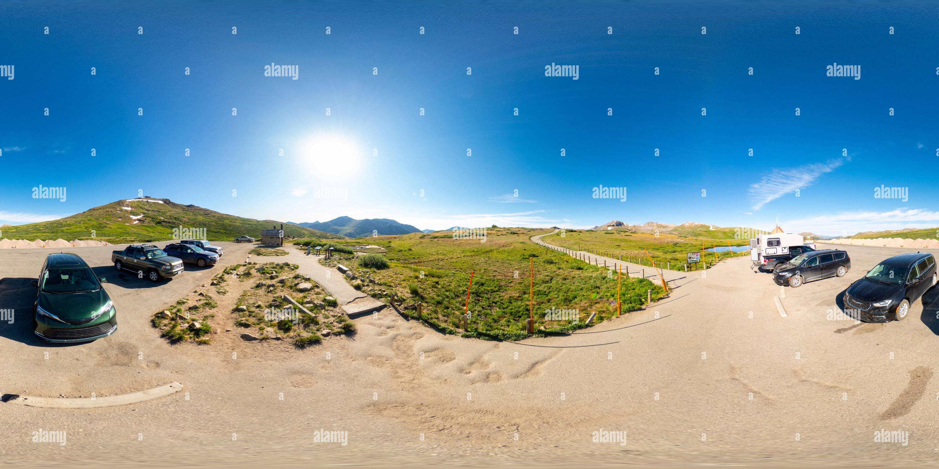 360° view of 360 equirectangular photo Independence Pass Continental ...