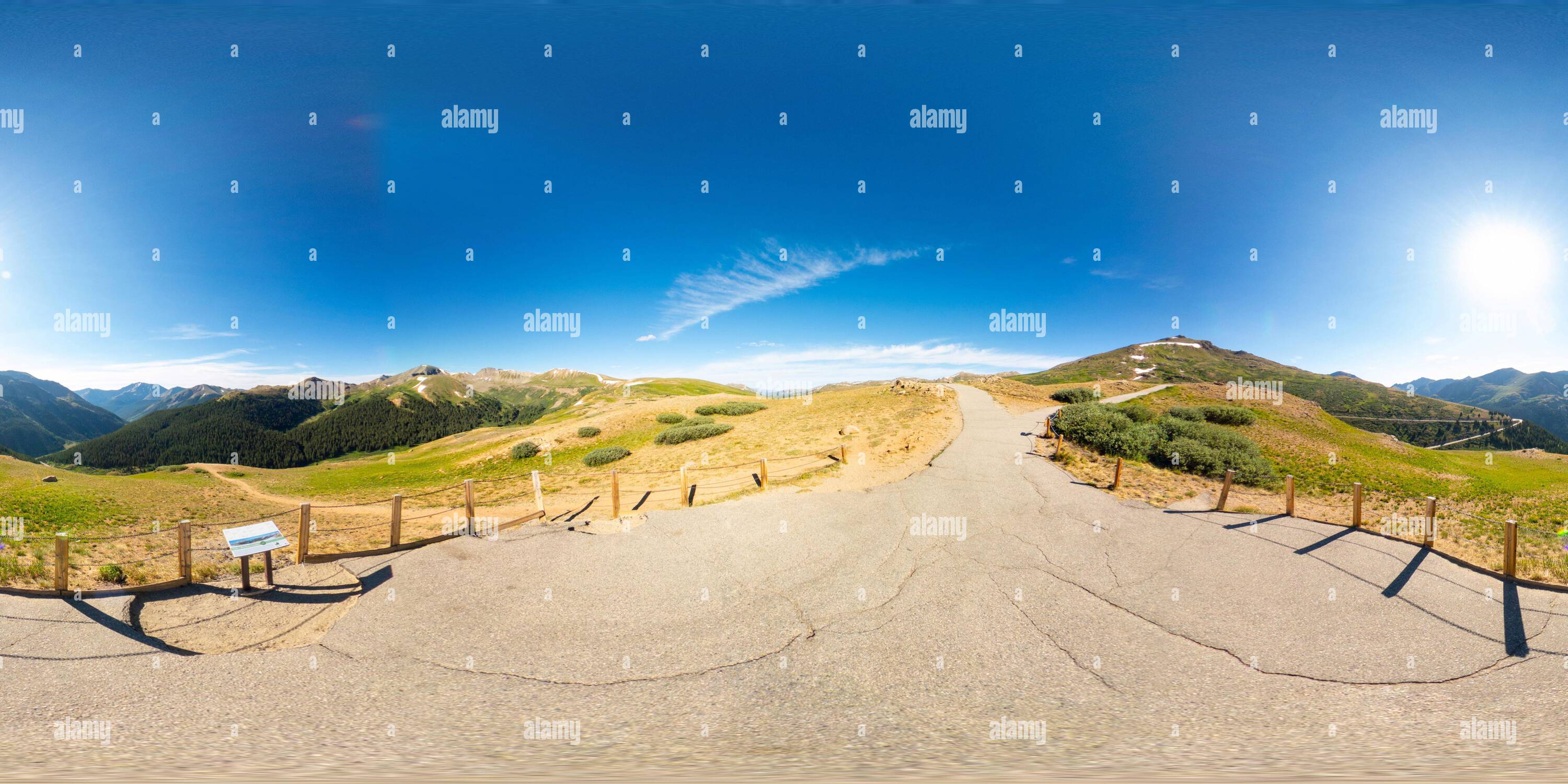 360° view of 360 equirectangular photo Independence Pass Continental ...