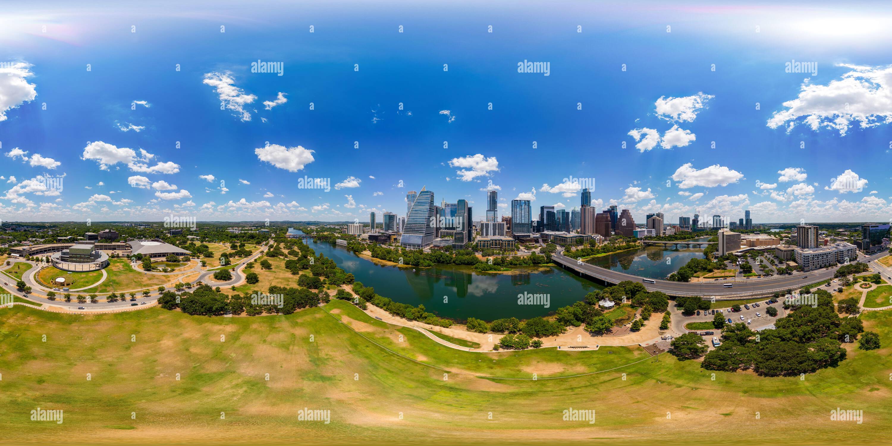 360° view of Aerial 360 photo Downtown Austin Texas and Butler Metro ...