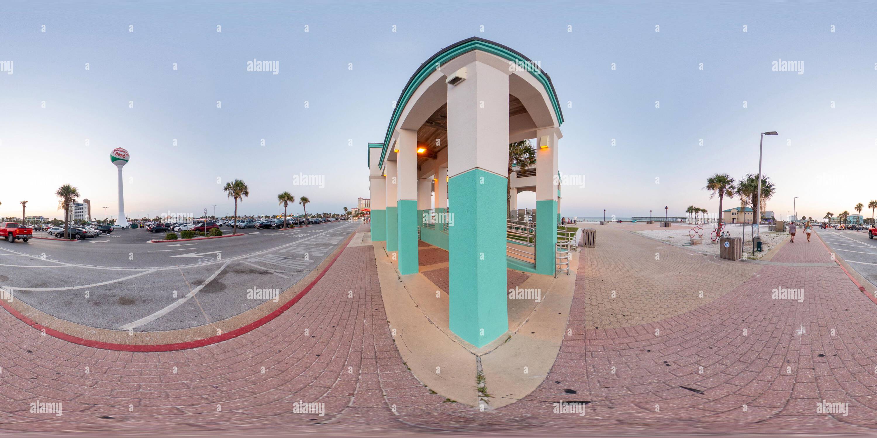 360° view of Pensacola Beach, FL, USA - July 21, 2023: 360 ...
