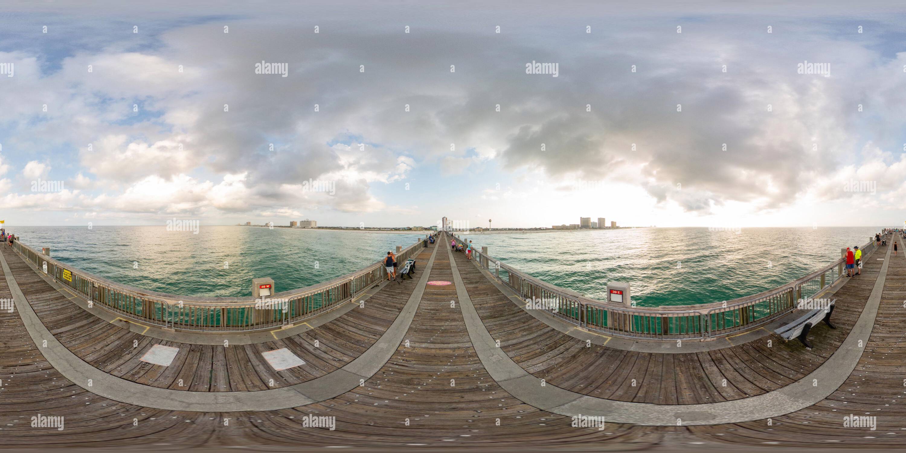 360° view of Pensacola Beach, FL, USA - July 21, 2023: 360 ...