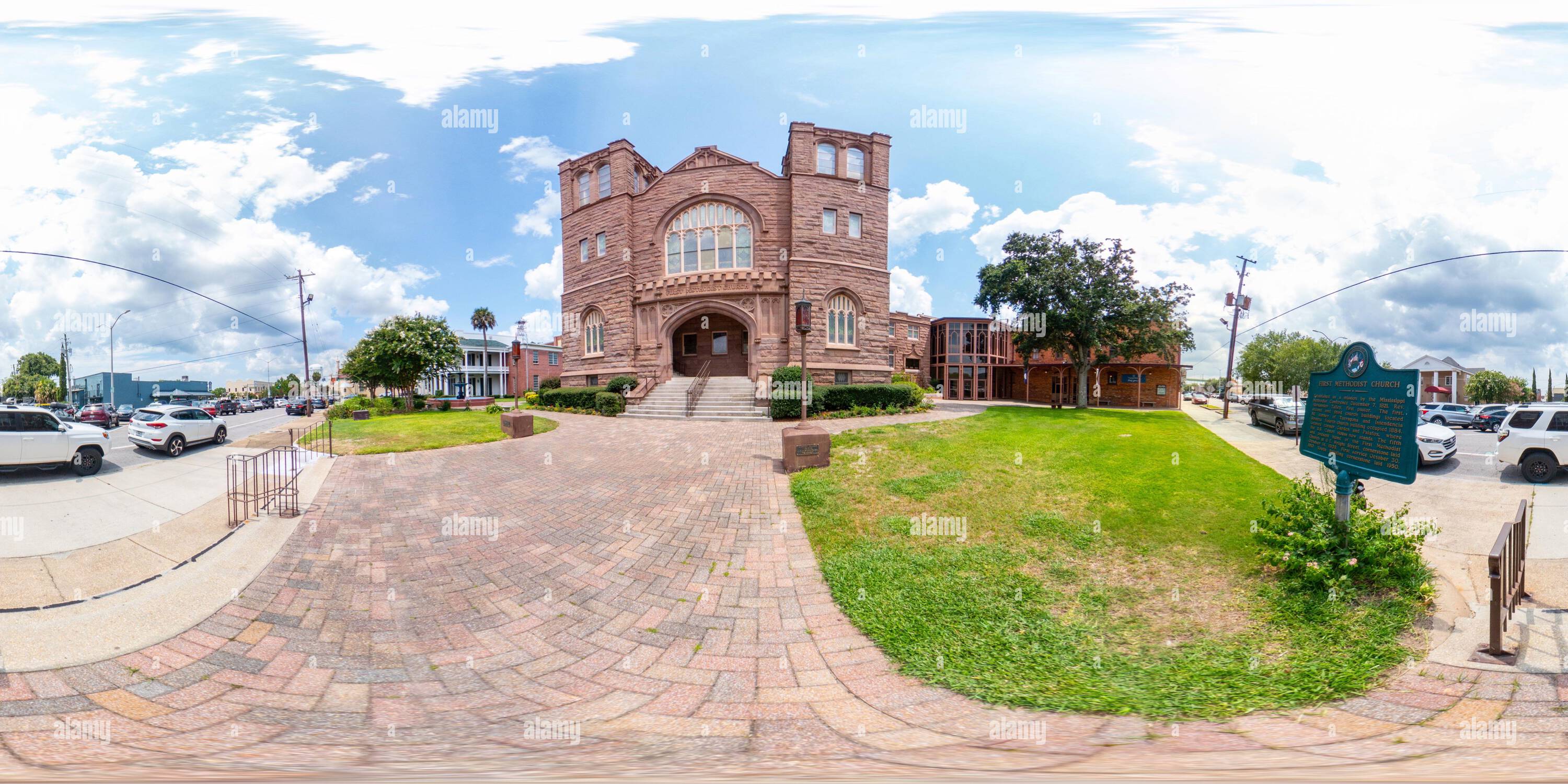 360° view of Pensacola, FL, USA - July 21, 2023: 360 equirectangular ...