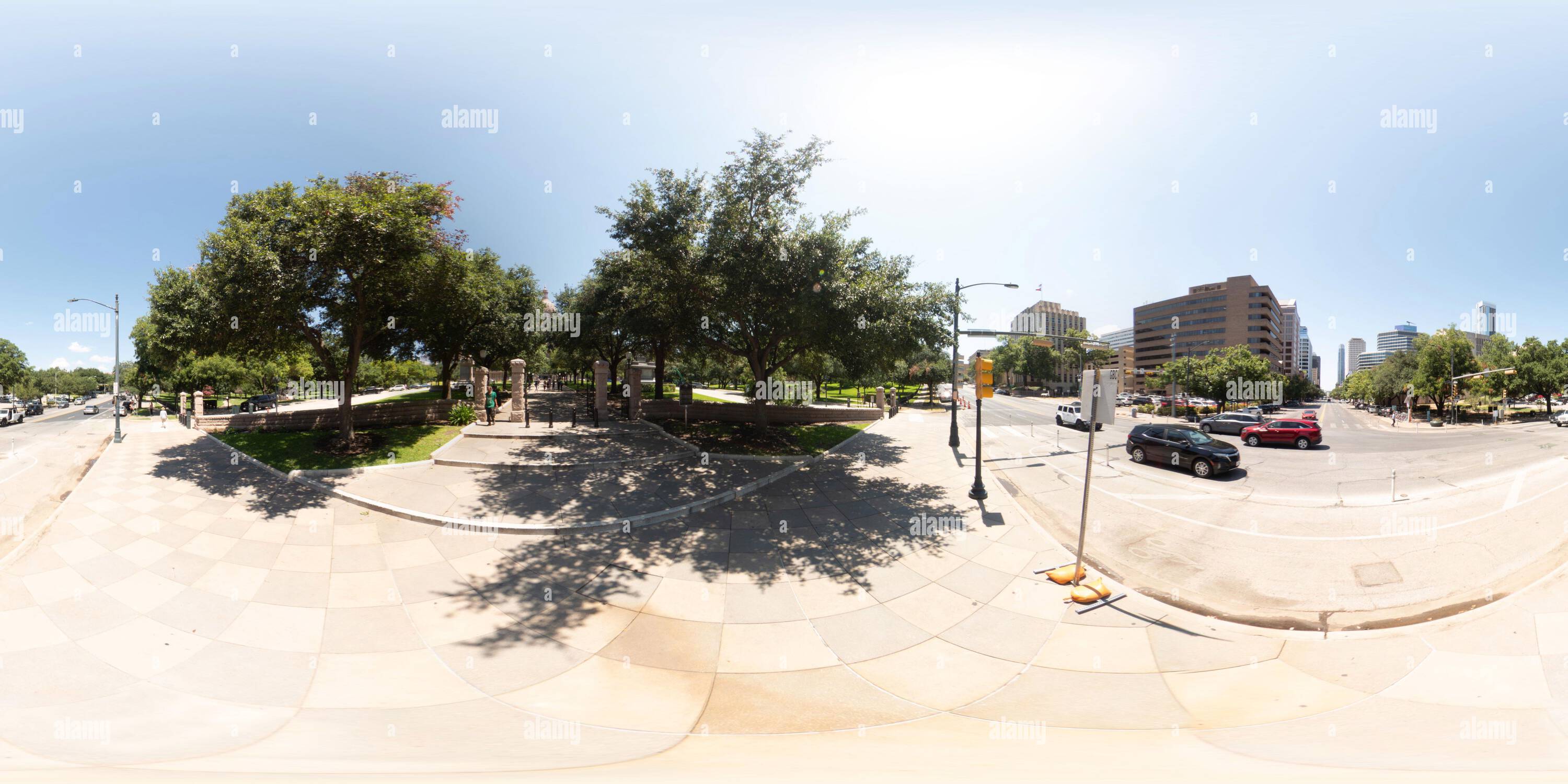 360° view of Austin, TX, USA - July 24, 2023: 360 equirectangular photo ...