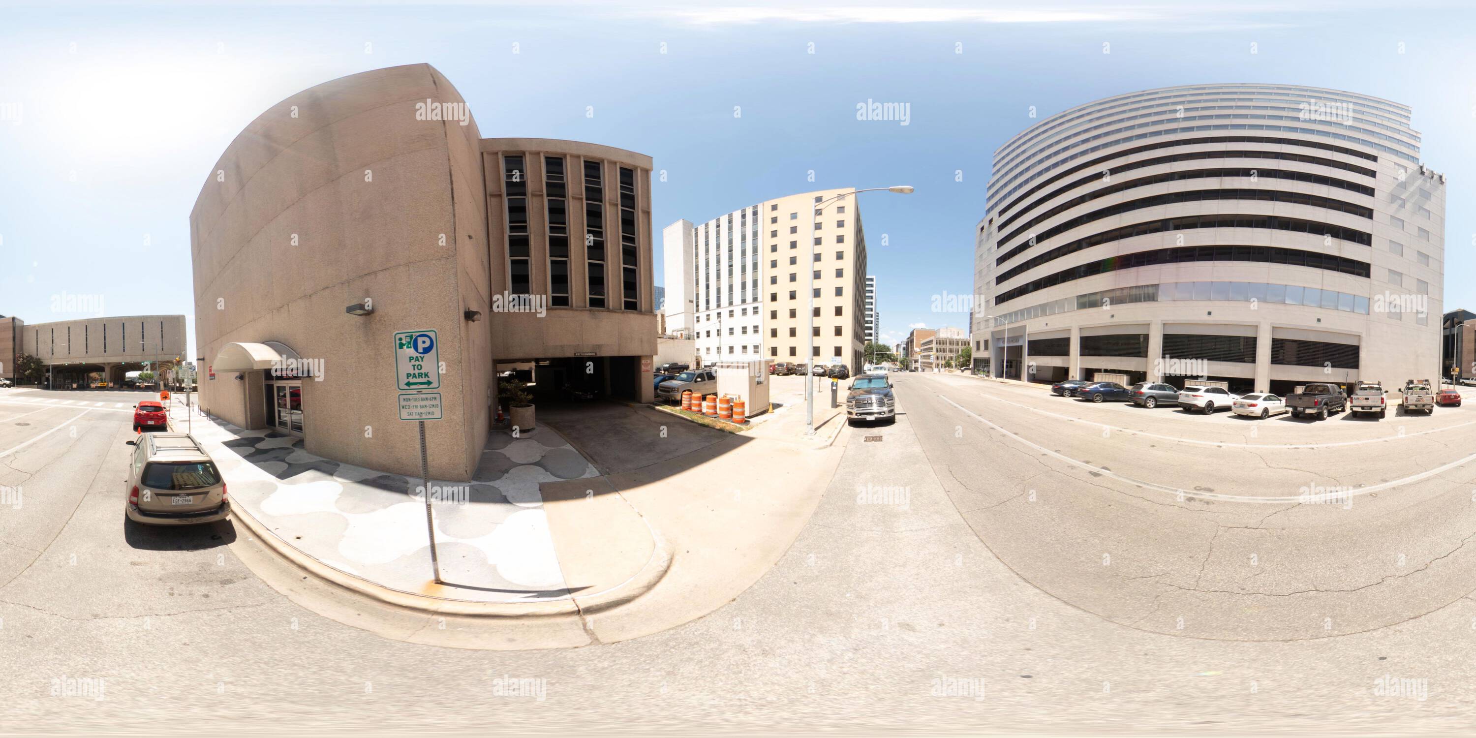 360° view of Austin, TX, USA - July 24, 2023: 360 equirectangular photo ...