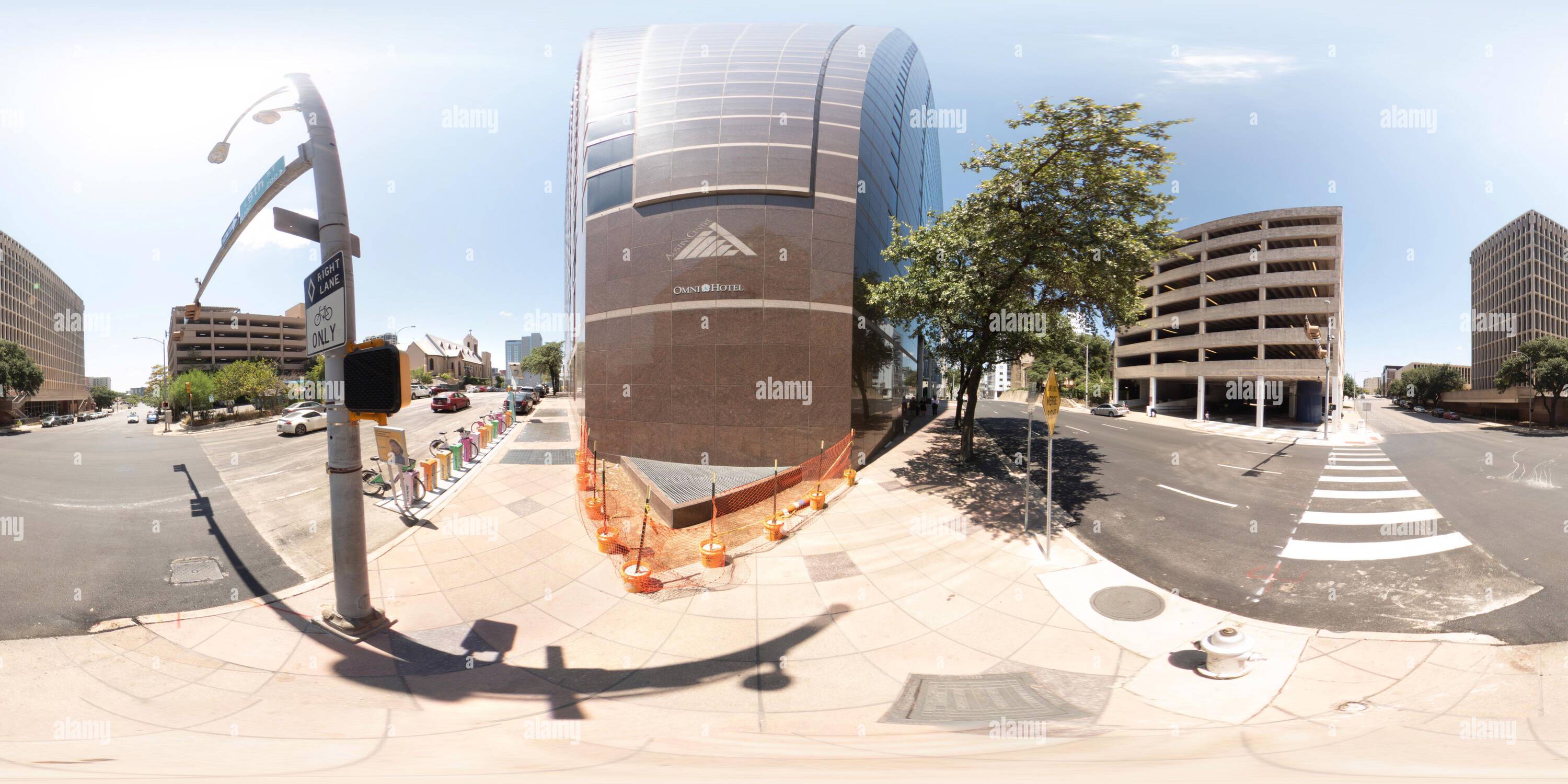 360° view of Austin, TX, USA - July 24, 2023: 360 equirectangular photo ...