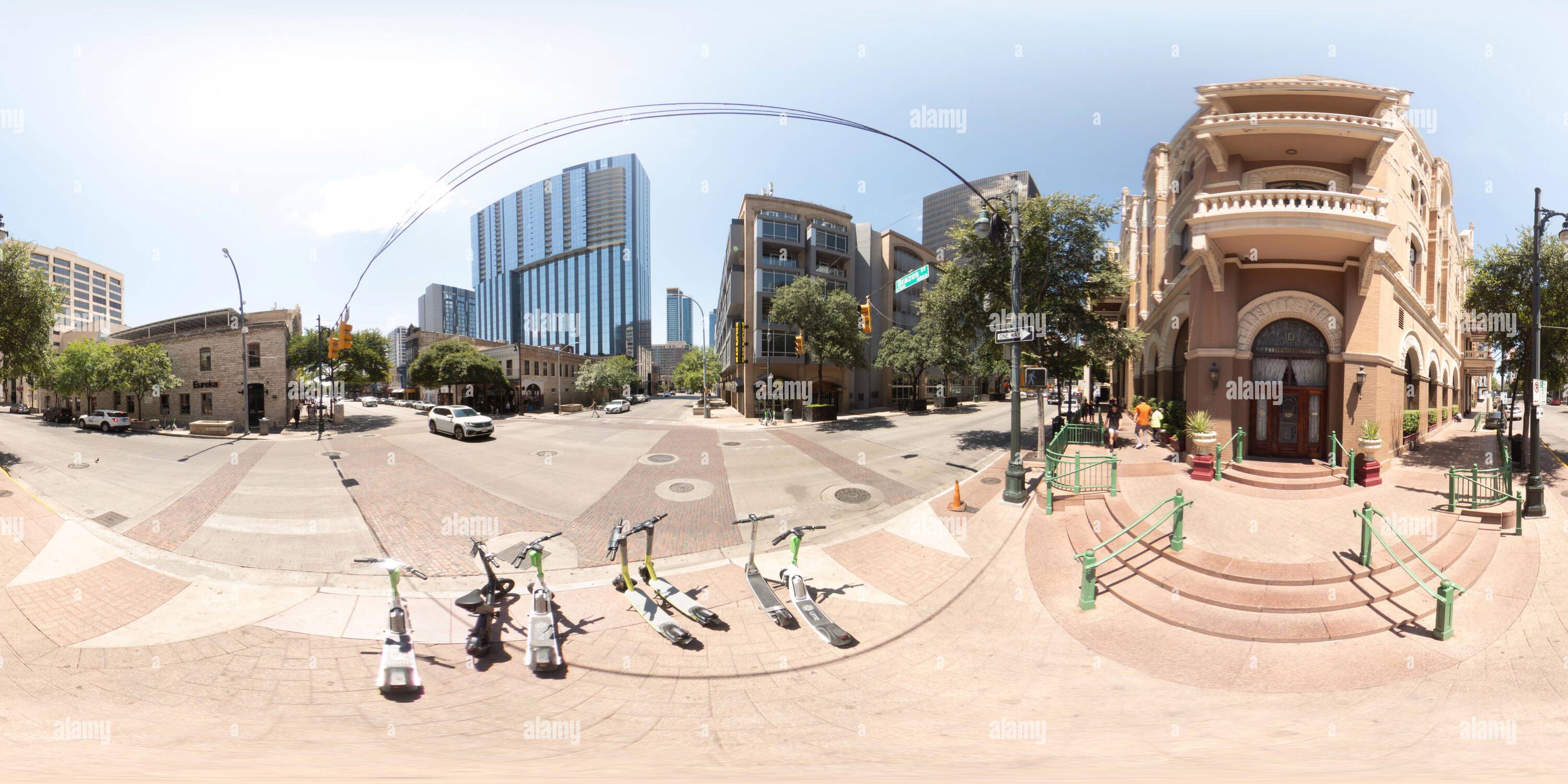 360° view of Austin, TX, USA - July 24, 2023: 360 equirectangular photo ...