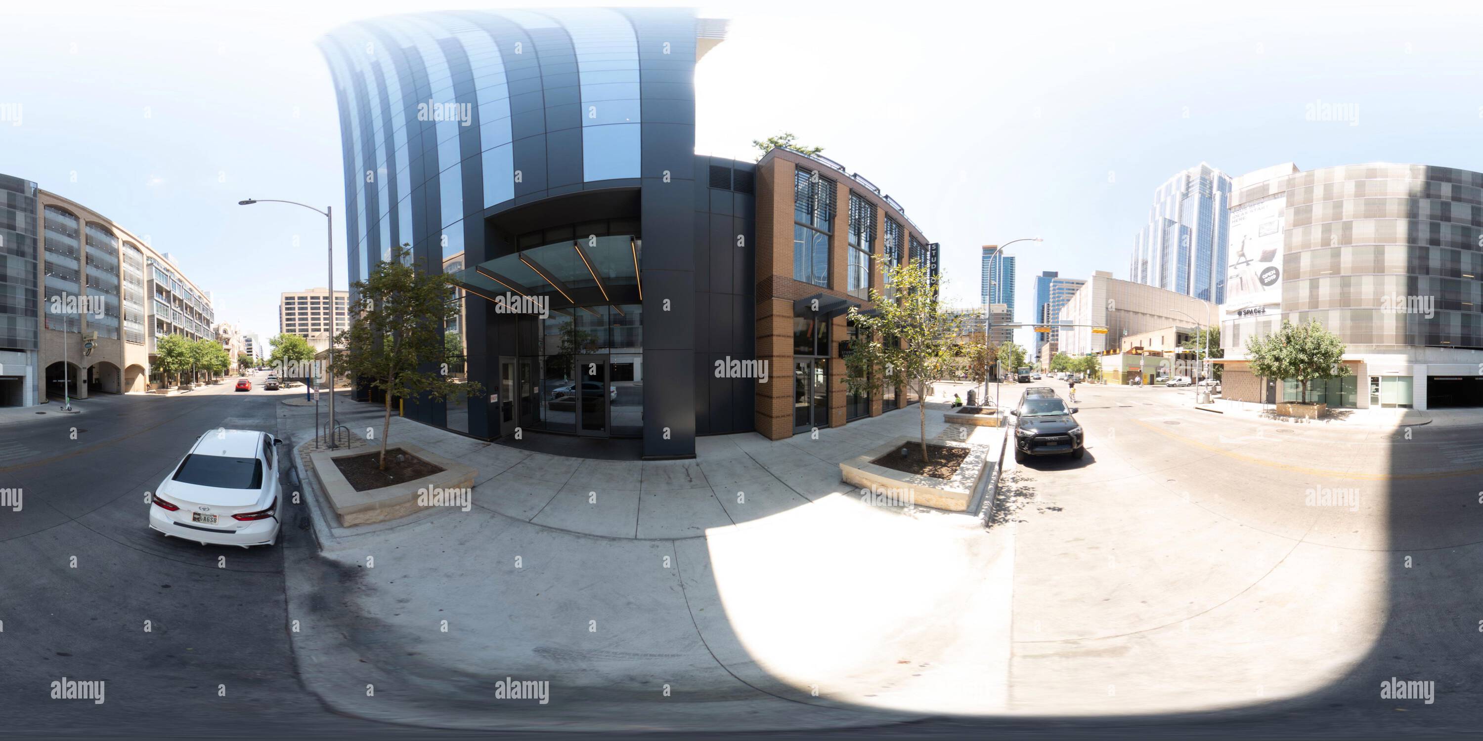 360° view of Austin, TX, USA - July 24, 2023: 360 equirectangular photo ...