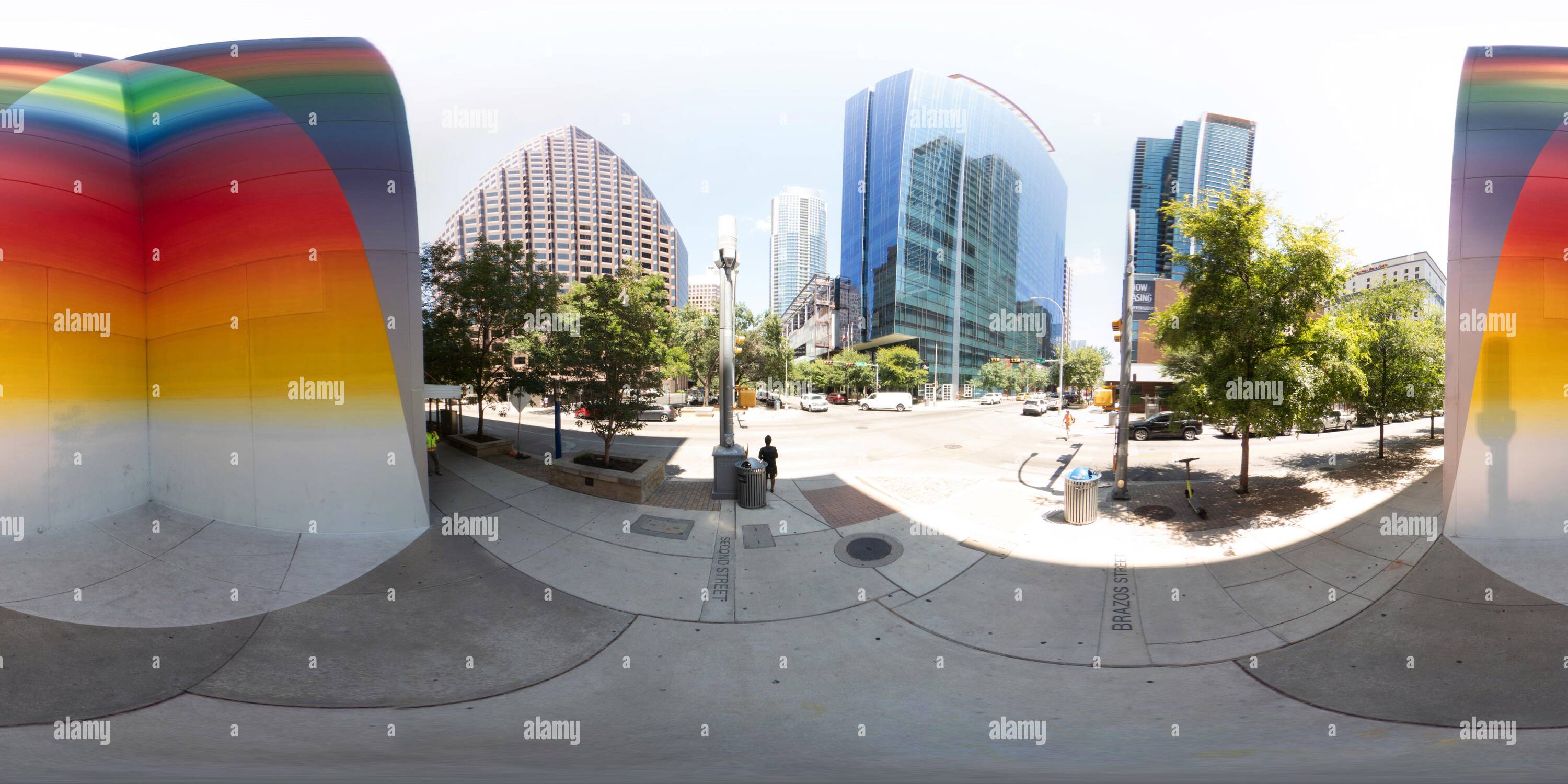 360° view of Austin, TX, USA - July 24, 2023: 360 equirectangular photo ...