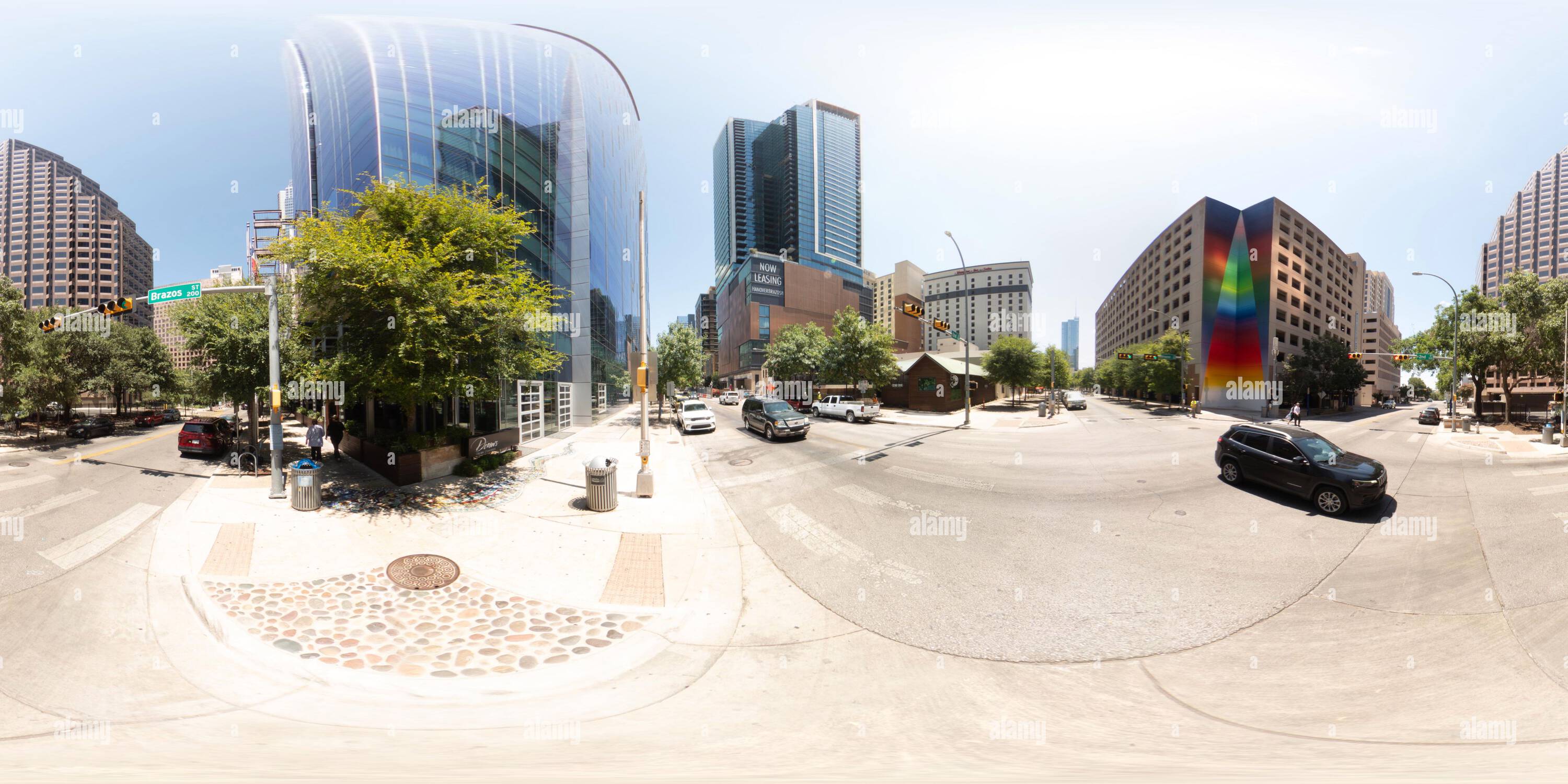360° view of Austin, TX, USA - July 24, 2023: 360 equirectangular photo ...