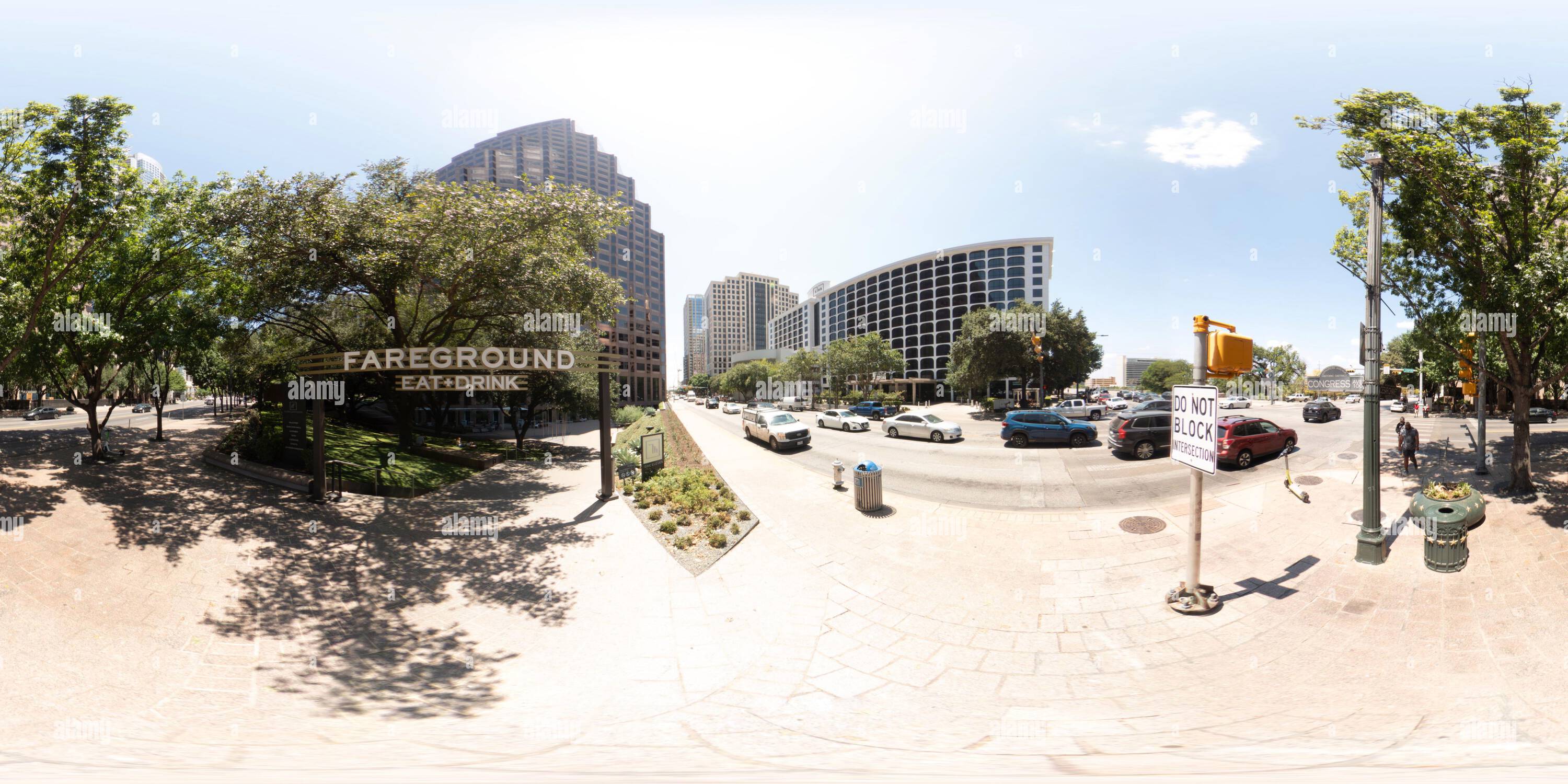 360° view of Austin, TX, USA - July 24, 2023: 360 equirectangular photo ...