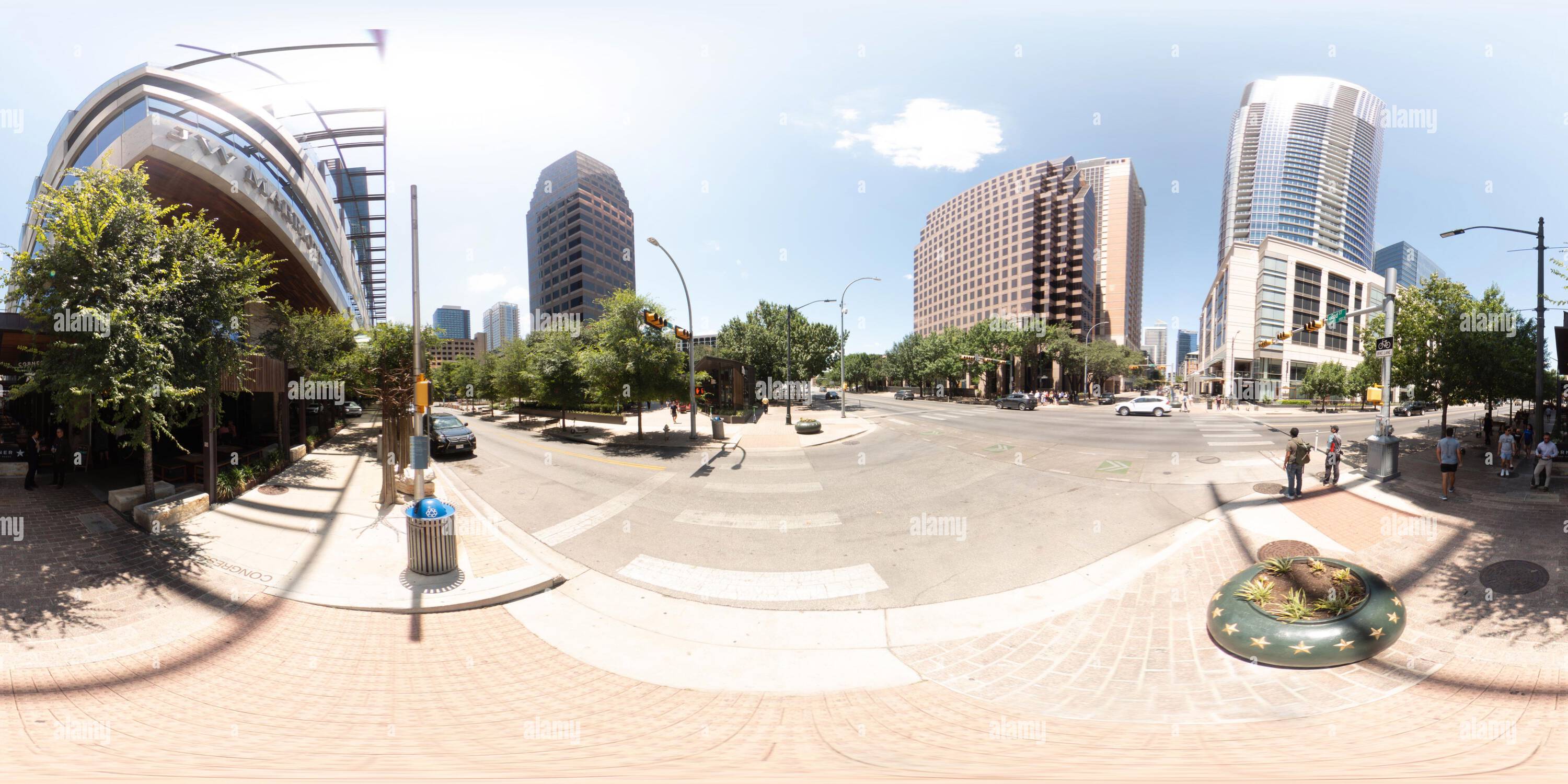 360° view of Austin, TX, USA - July 24, 2023: 360 equirectangular photo ...