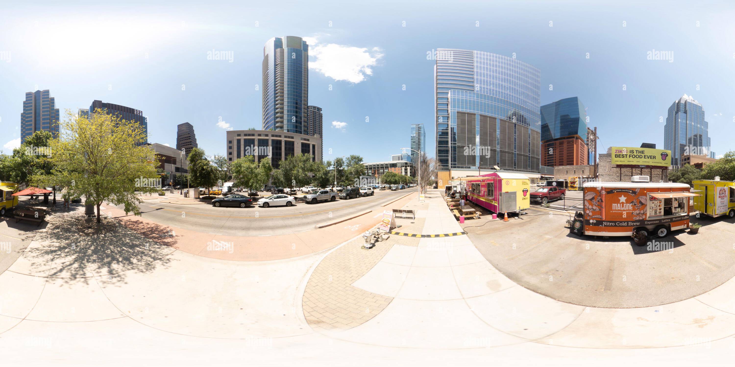 360° view of Austin, TX, USA - July 24, 2023: 360 equirectangular photo ...